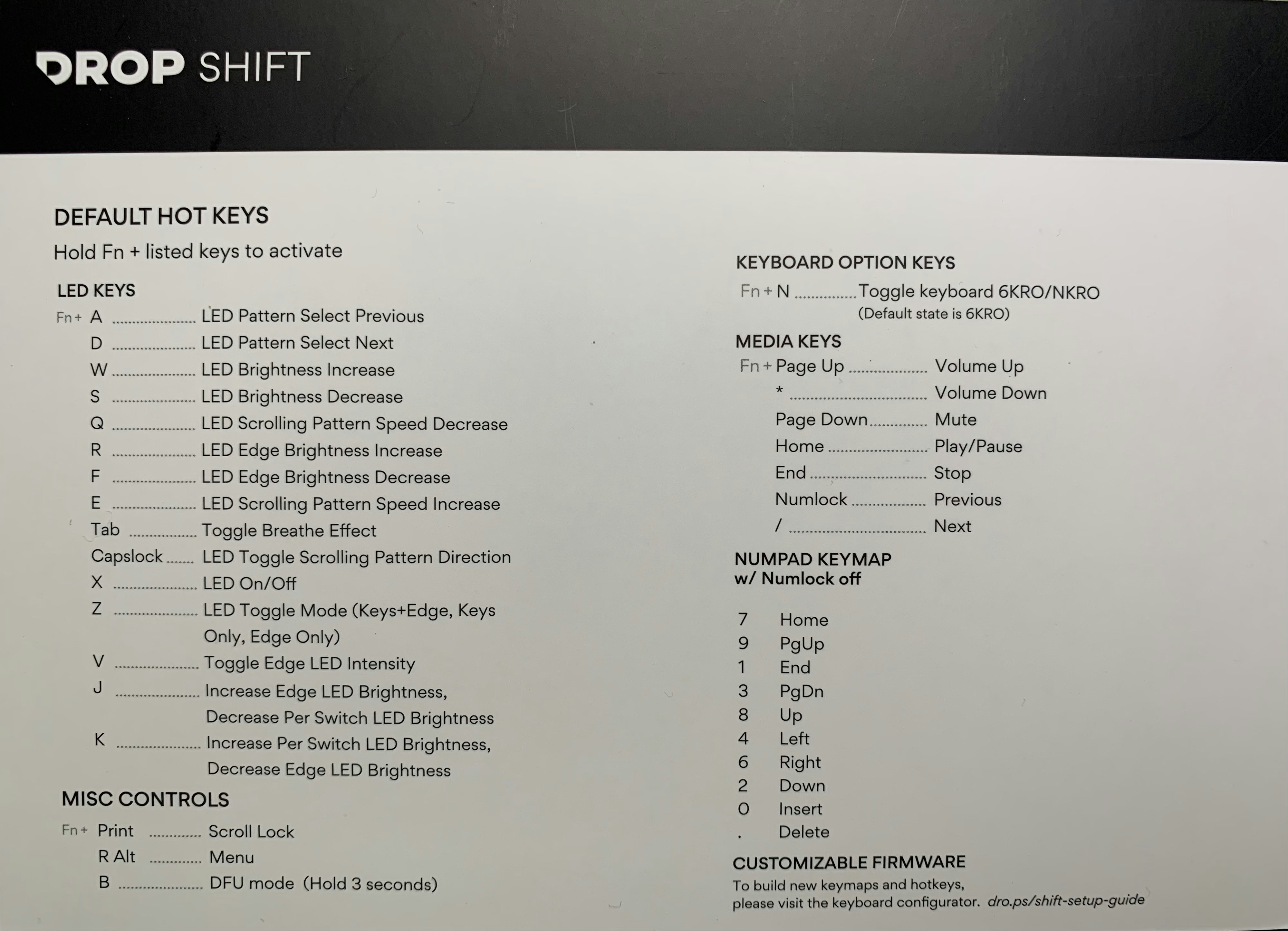 Drop SHIFT Mechanical Keyboard | Full Size Hot Swappable