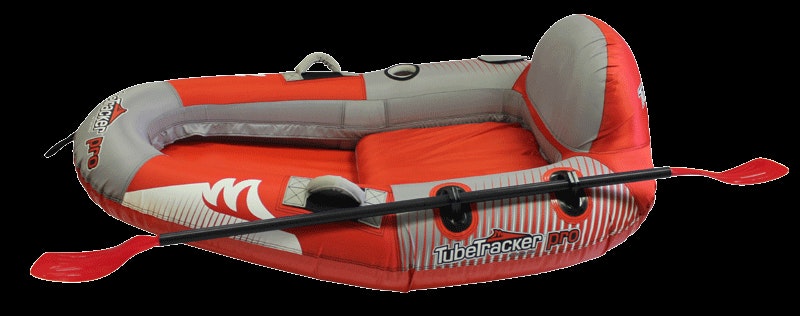 Tubetracker Pro XL Covered Steerable River Tube With Aluminum Paddles ...