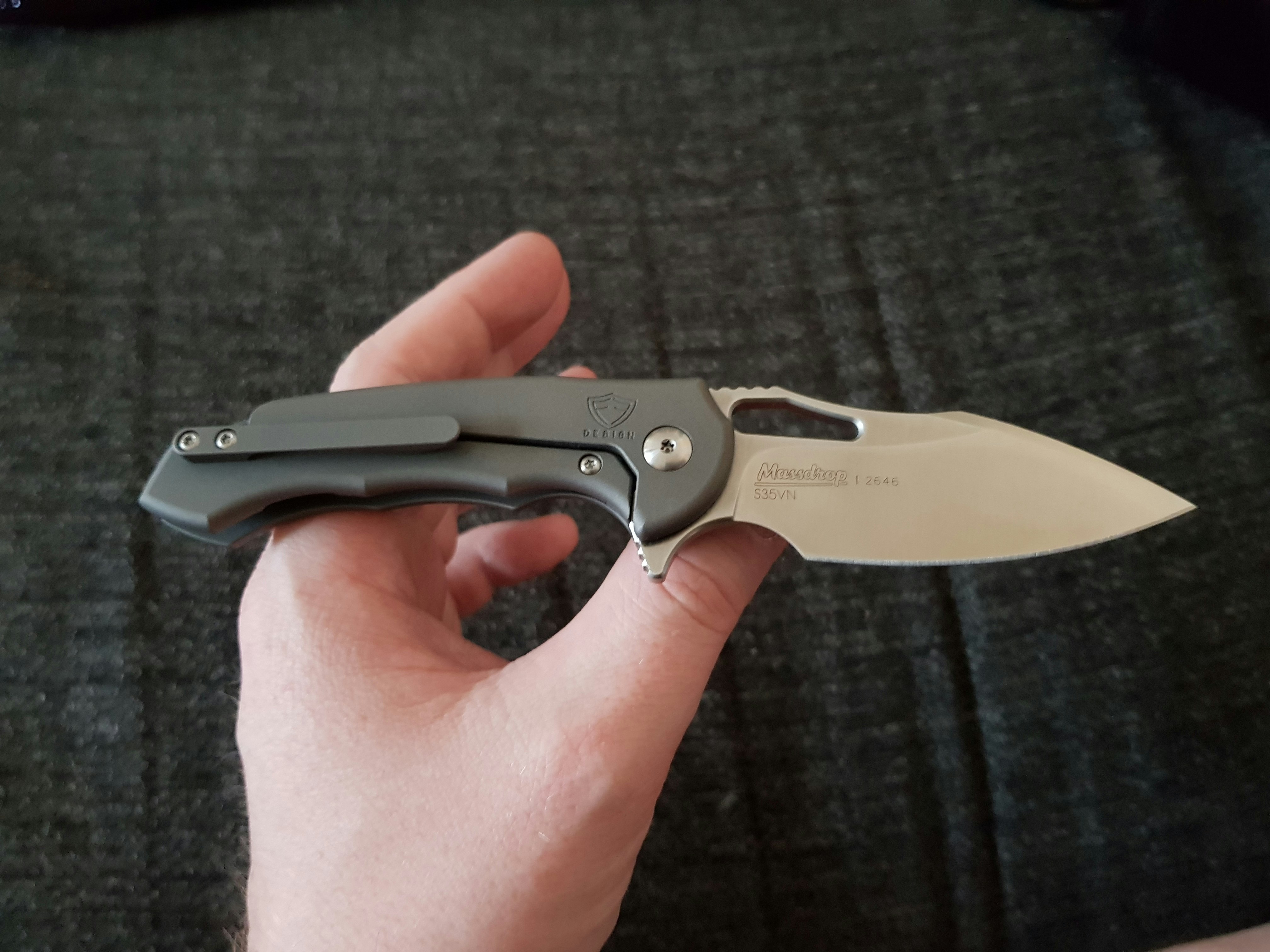 Massdrop x Ferrum Forge Falcon S35VN Folding Knife | Knives | Folding ...