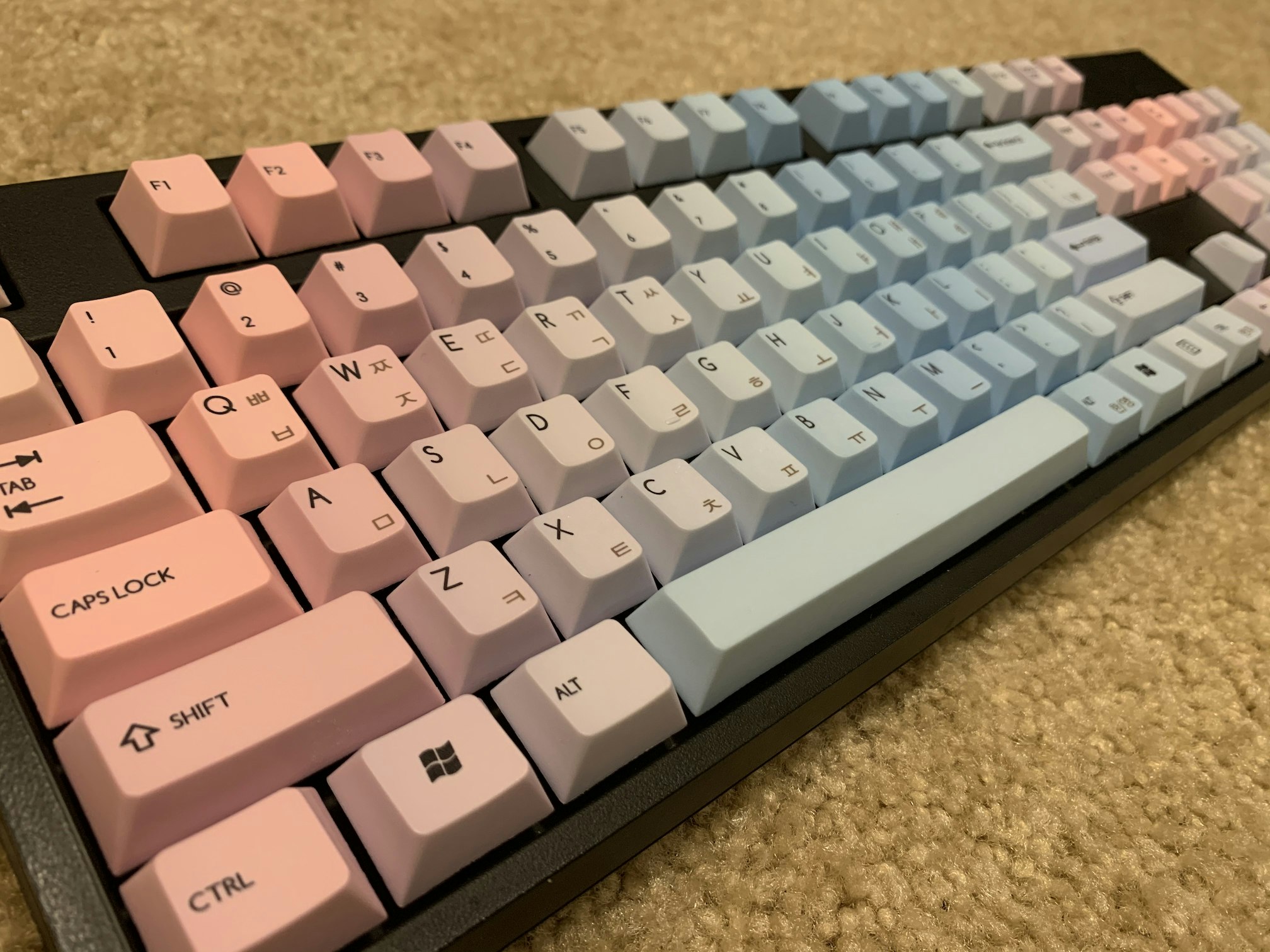 Hangul (Korean Alphabet) PBT Dye-Subbed Keycap Set | Mechanical ...
