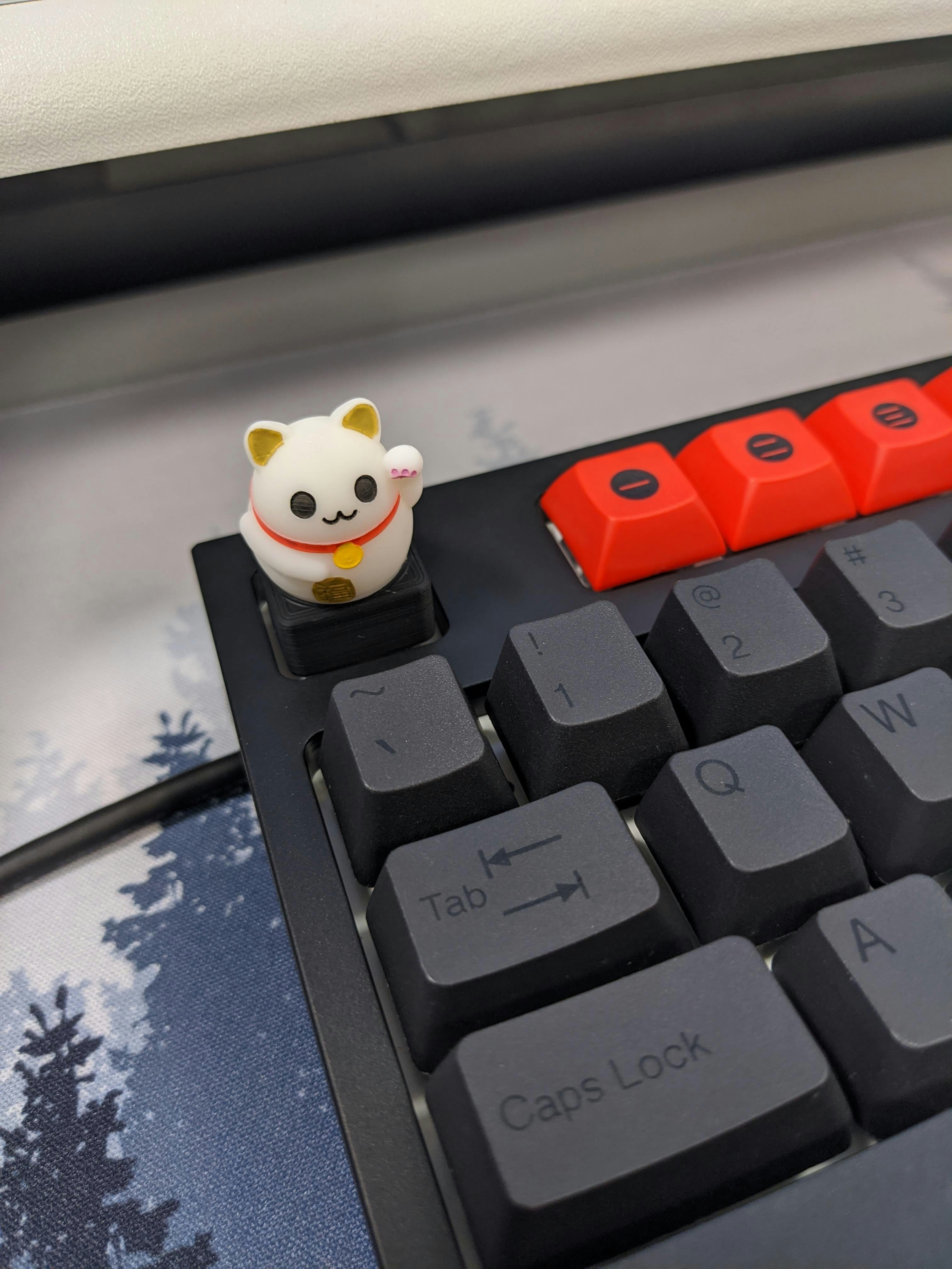 UniqueKeycaps Lucky Cat Artisan Keycap | Price & Reviews | Drop