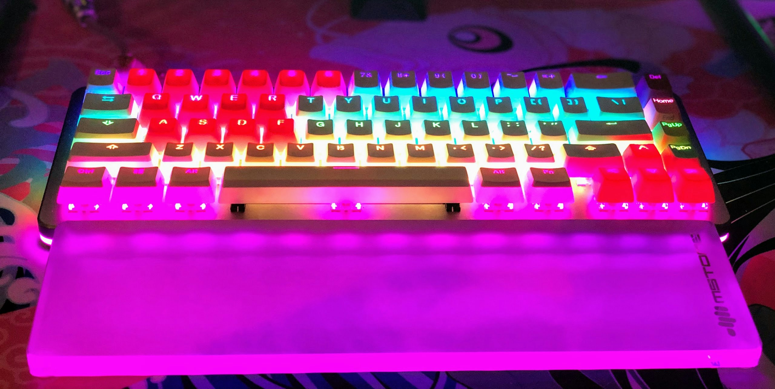 mStone Crystal Glass Wrist Rest | Mechanical Keyboards | Components ...