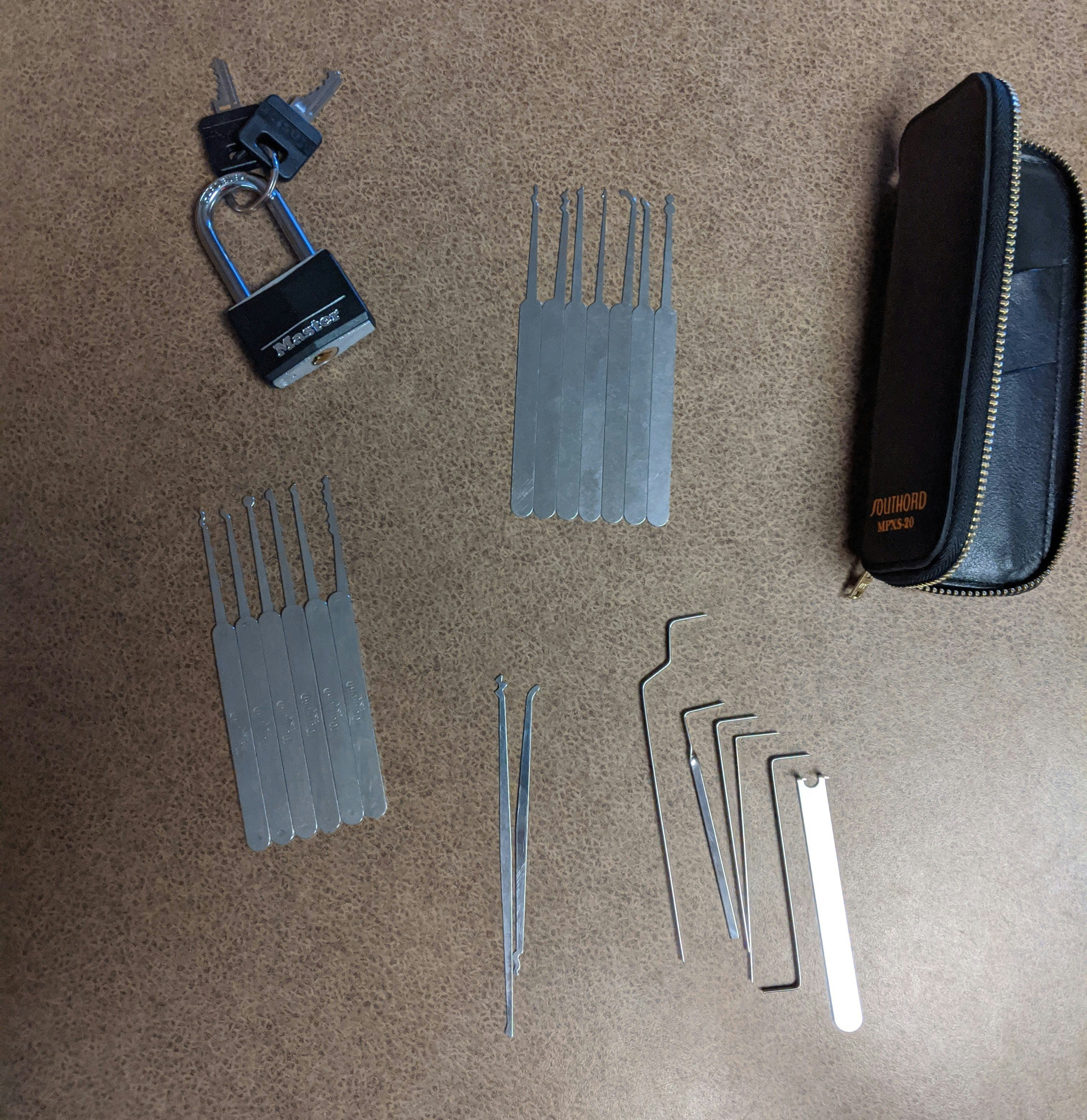 SouthOrd 21/22 Piece Lockpick Set | Lock Picks | Drop