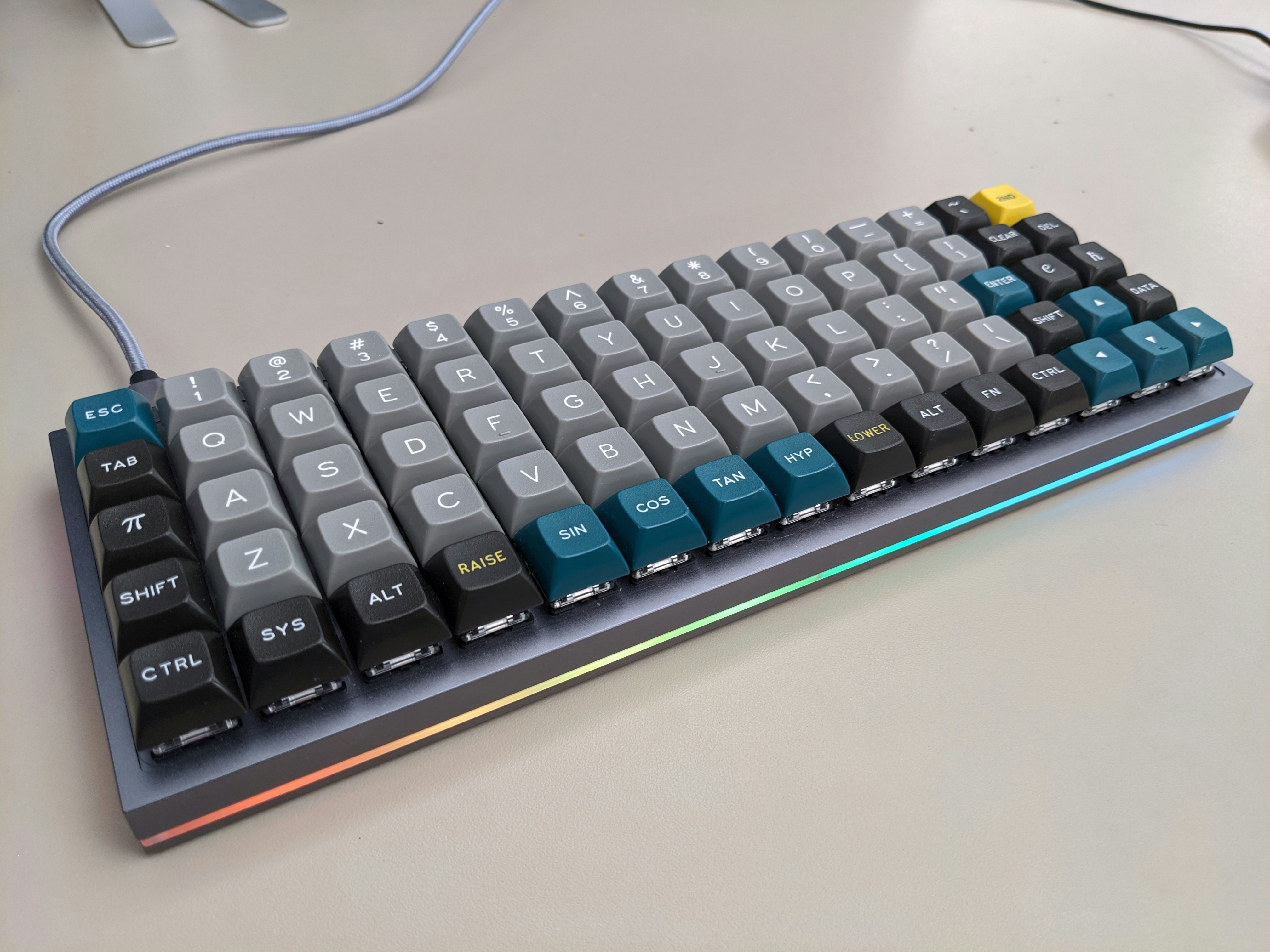 ID75 Hot-Swappable Ortholinear Keyboard Kit | Mechanical Keyboards ...