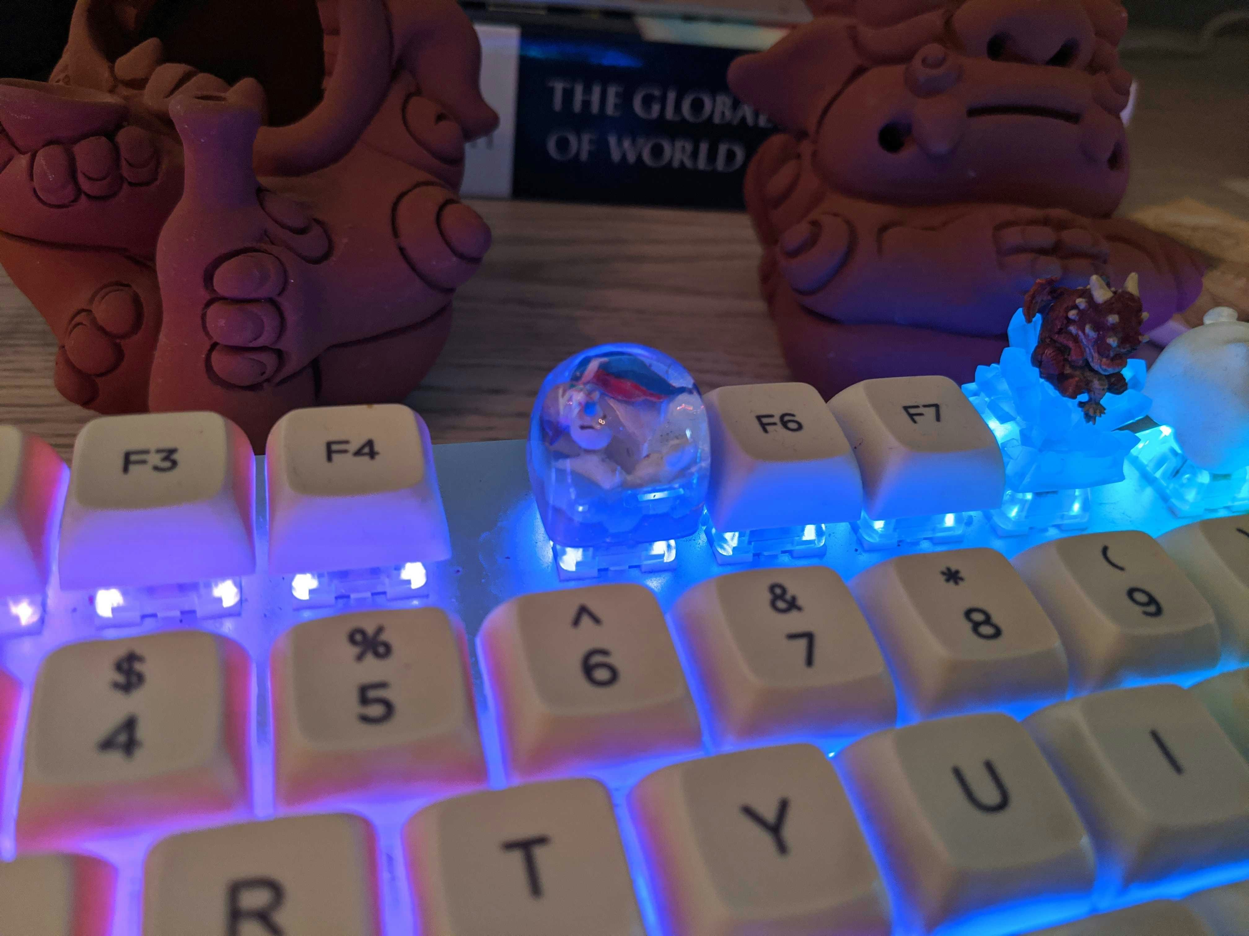 Dwarf Factory Fluffy Unicorn Artisan Keycap | Mechanical Keyboards ...