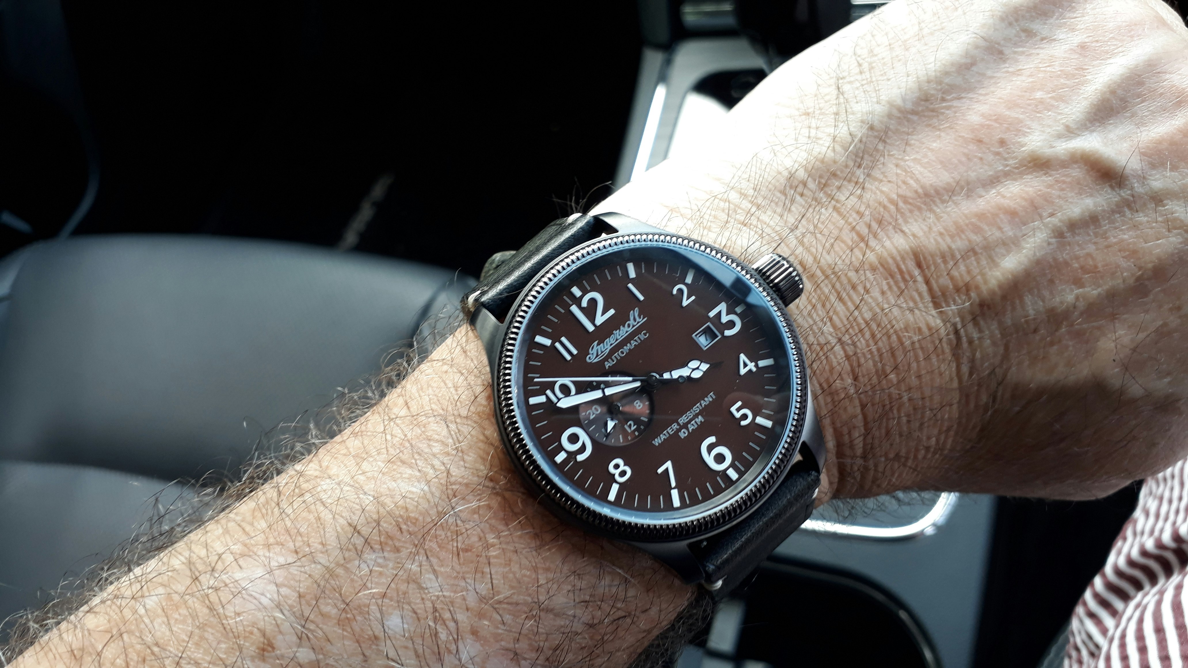 And new leather strap. | Drop