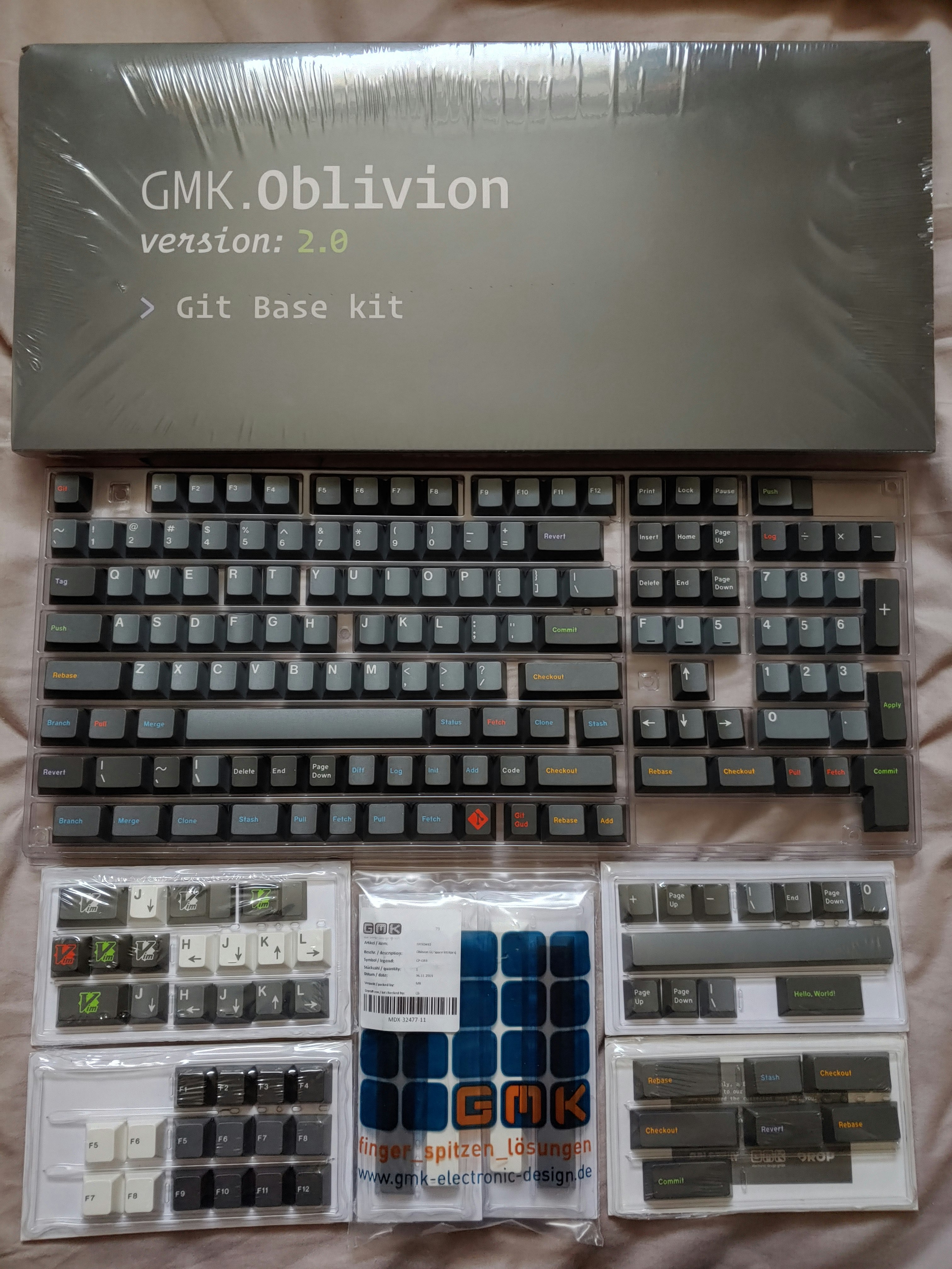 Git Base, Vim, Alternate Function Colors, 6u Spacerbars Kits | Drop