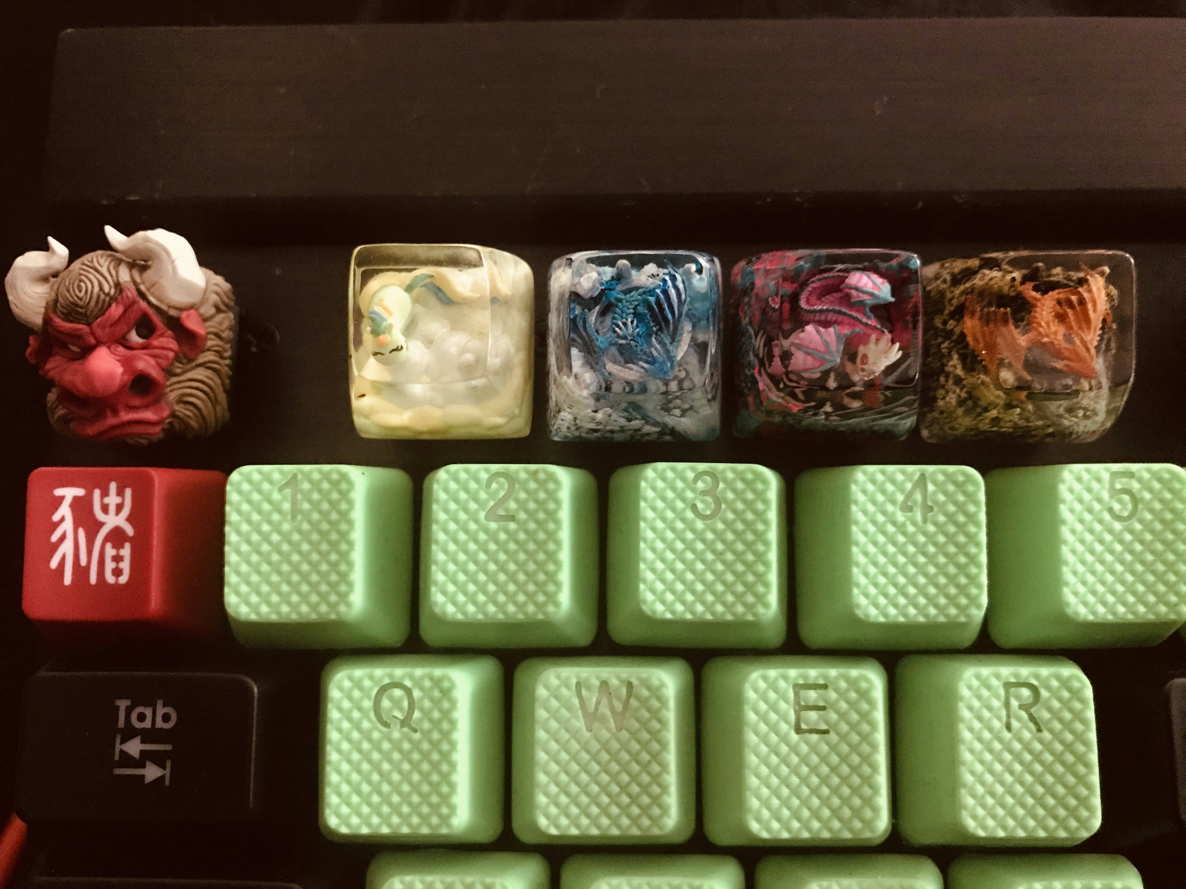 Dwarf Factory Fluffy Unicorn Artisan Keycap | Mechanical Keyboards ...