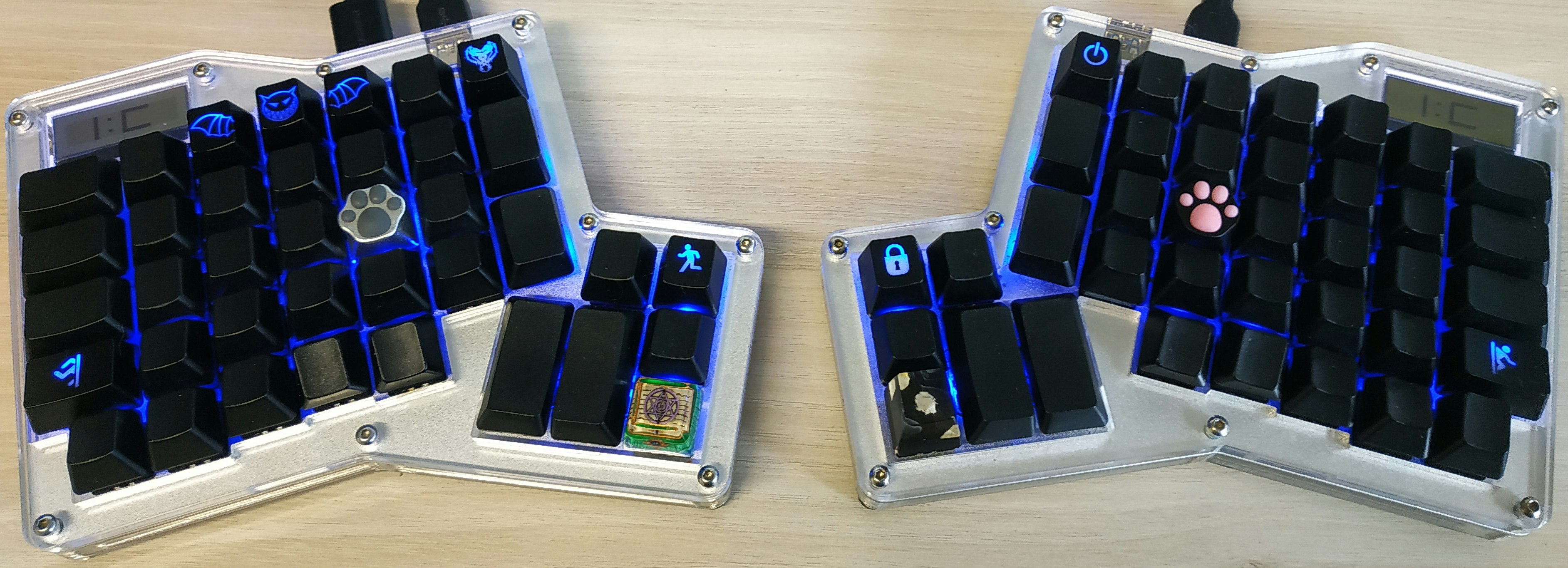 Ergodox infinity, Zumo Kitty Paw, BKD Mt. Fuji Wood and the Keycraft ...