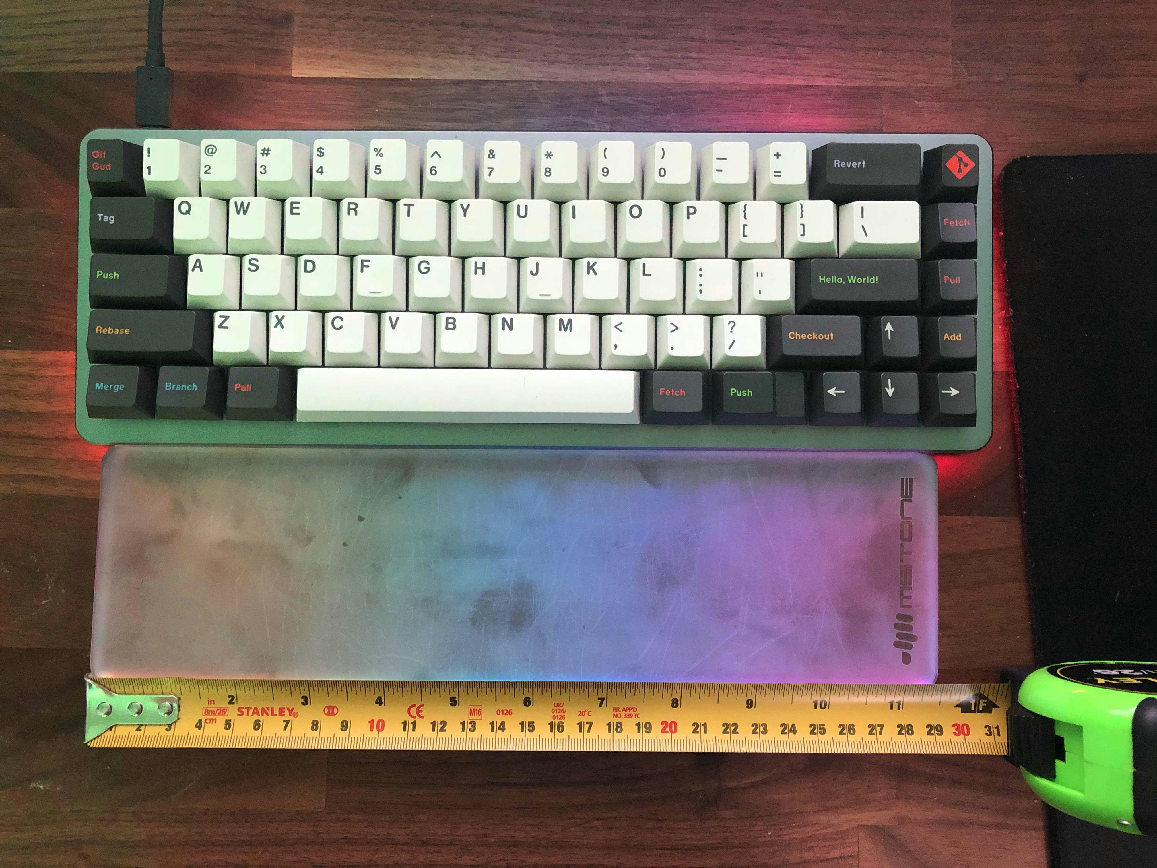 mStone Crystal Glass Wrist Rest | Mechanical Keyboards | Components ...