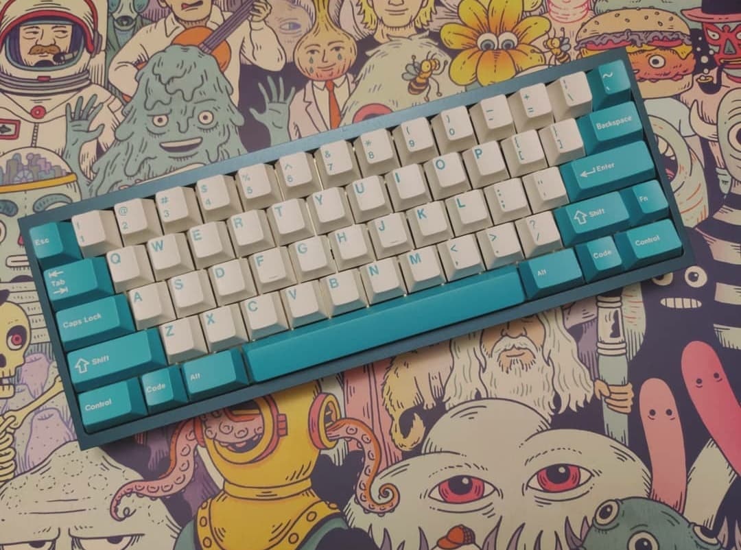 GMK Penumbra and Cyan Doubleshot ABS Keycap Set | Mechanical Keyboards ...