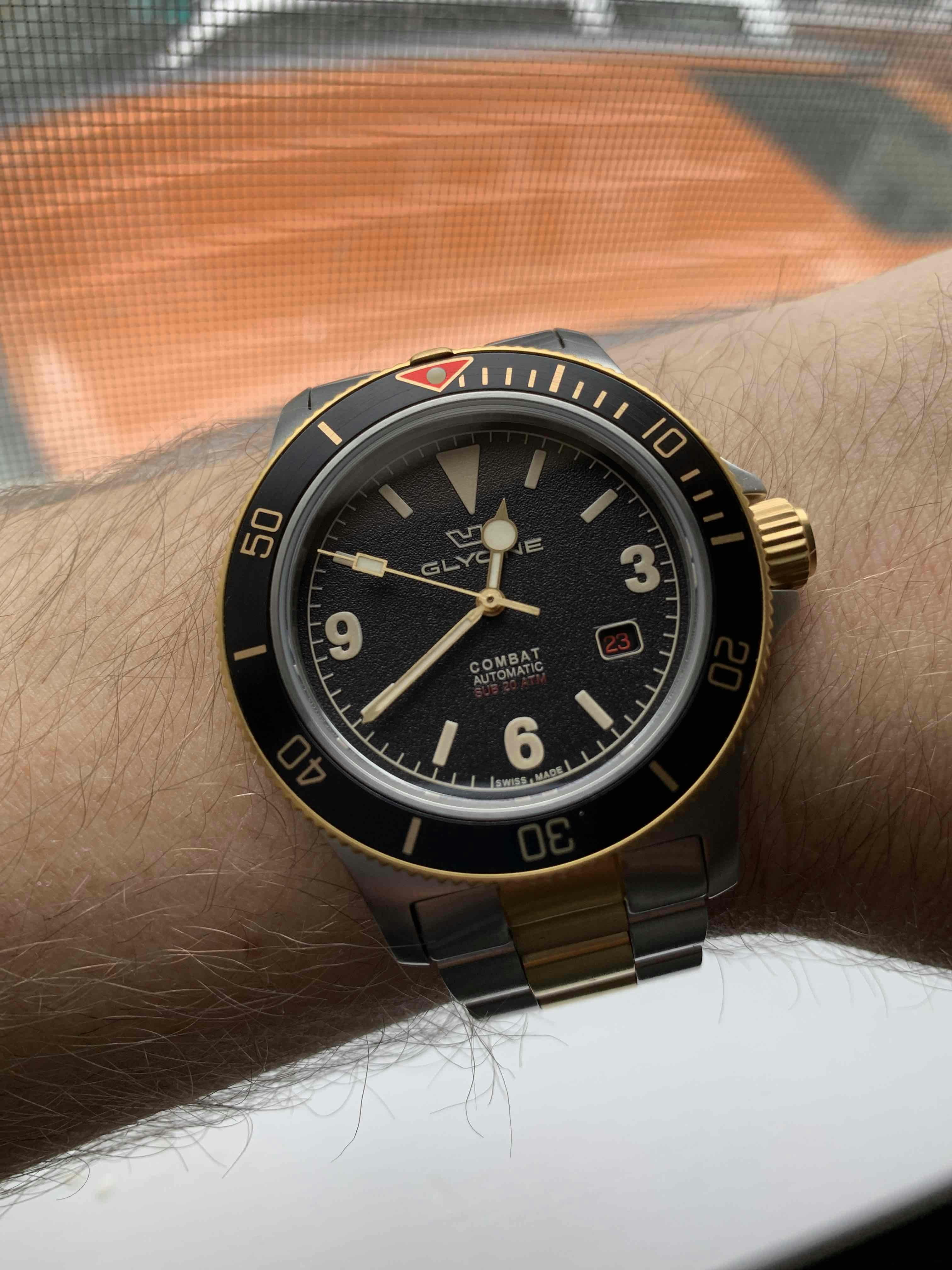 Glycine Combat Sub Vintage Automatic Watch | Watches | Dive Watches | Drop