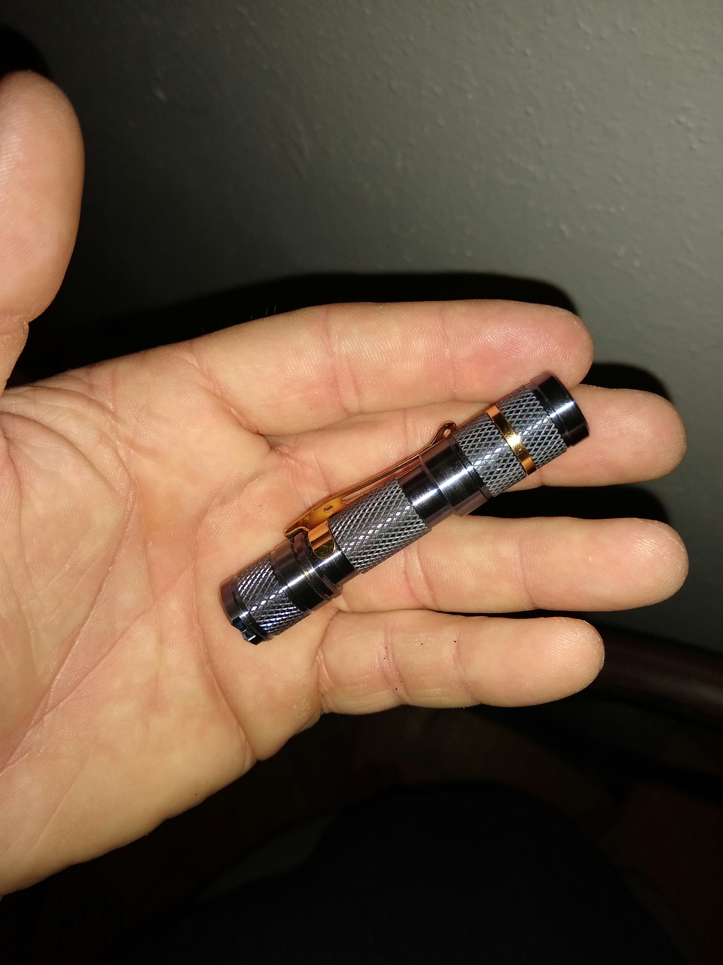 Drop Blue Titanium AAA Flashlight Photos | Drop (formerly Massdrop)