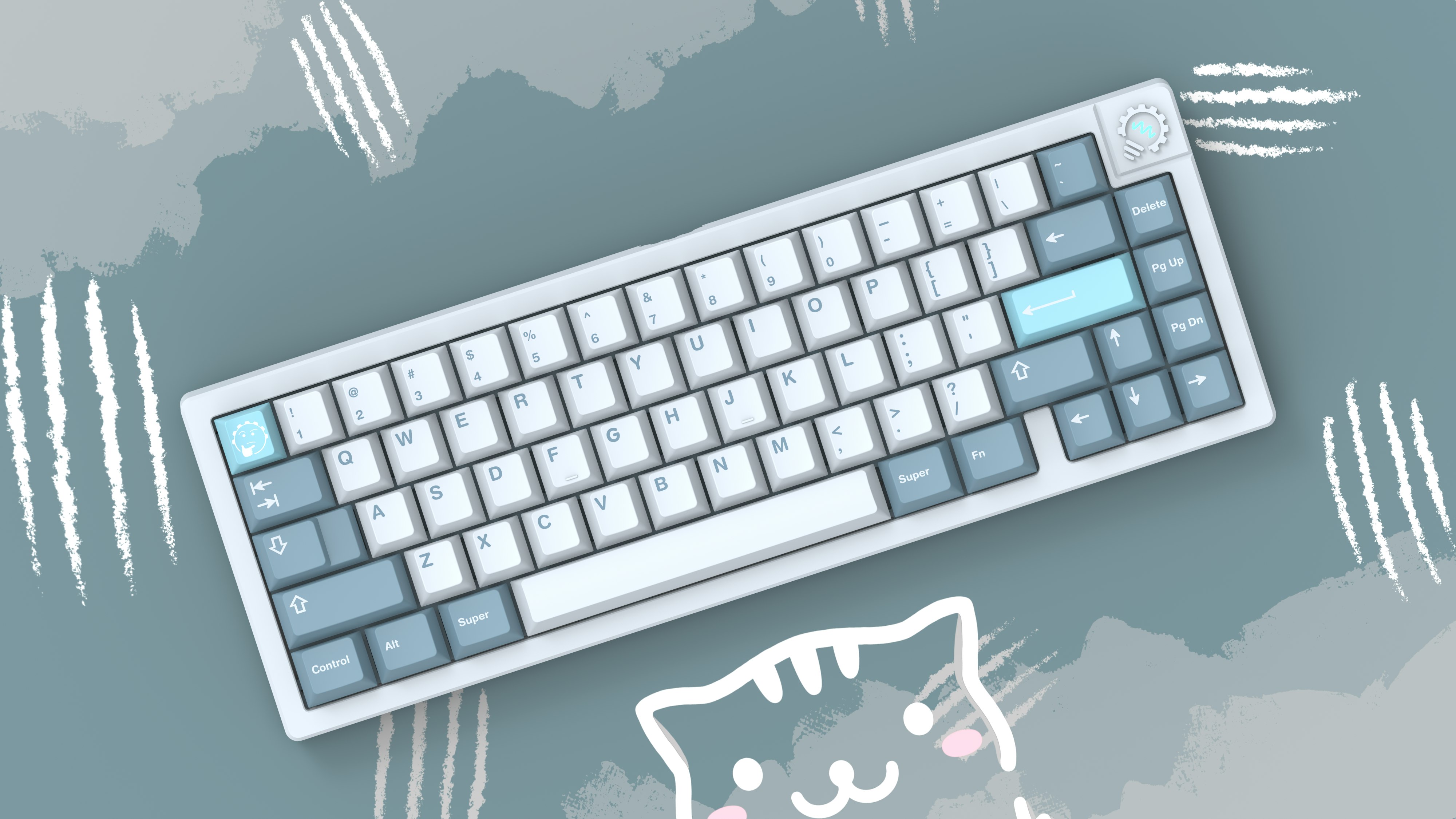 Think6.5v2 with GMK Shoko on :3ildcat Deskmat | Drop