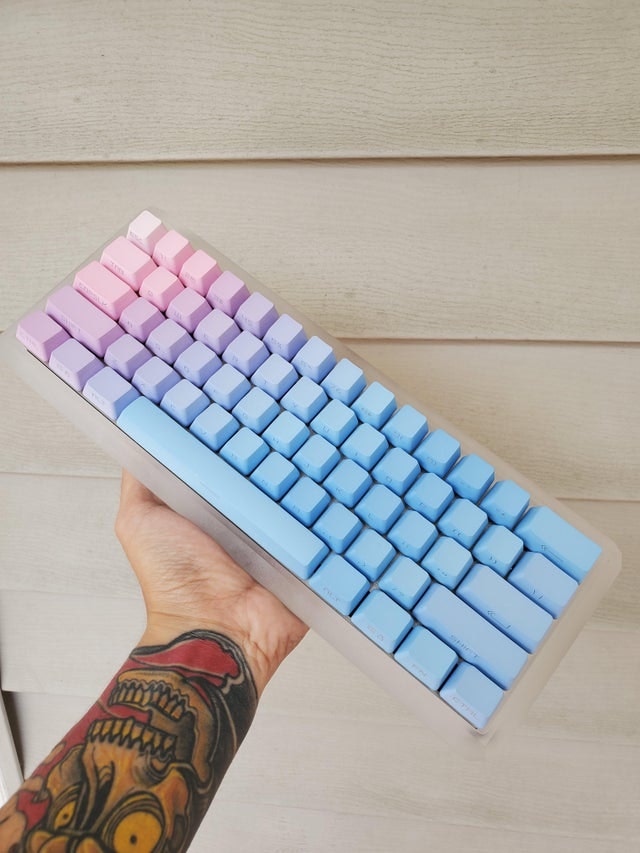 NPKC Gradient PBT Doubleshot Side-Lit Keycap Set | Mechanical Keyboards ...