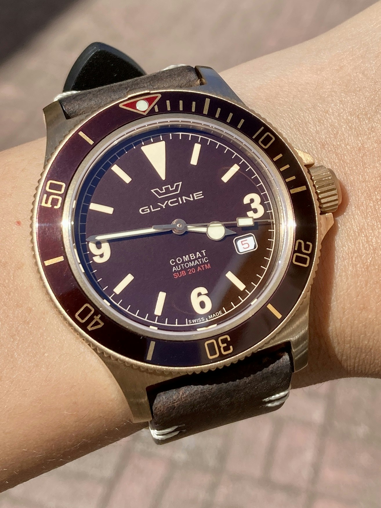 Glycine Combat Sub Bronze Watch – Drop Exclusive | Watches | Dive Watches