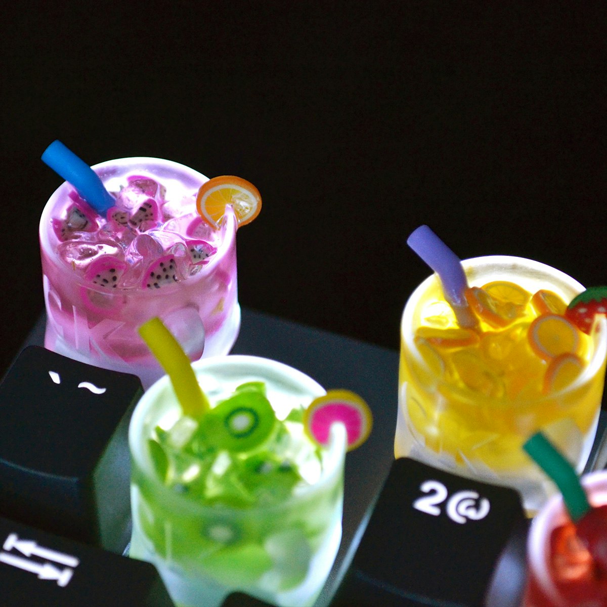 Cool Kit Studio Summer Drink Artisan Keycap | Mechanical Keyboards ...
