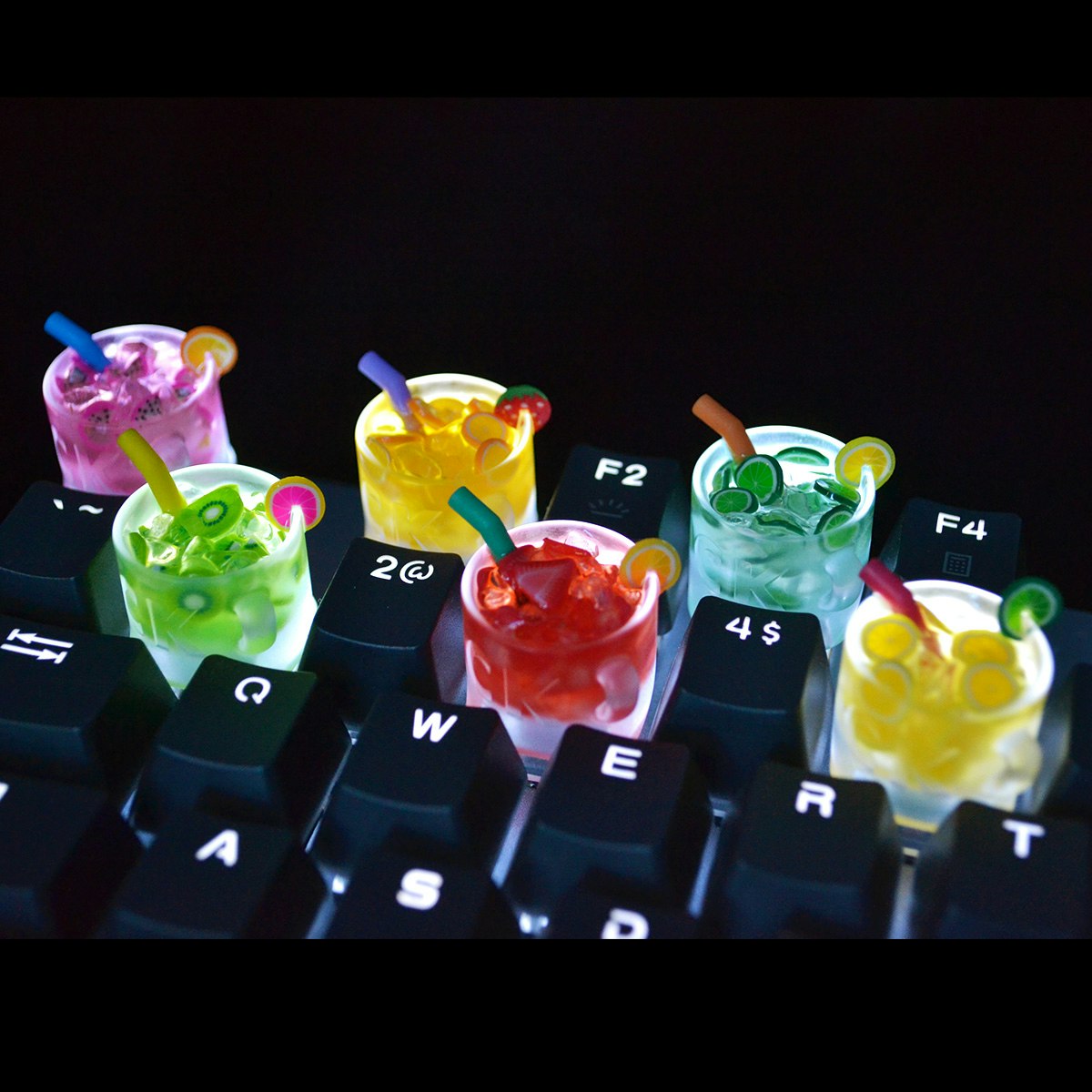 Cool Kit Studio Summer Drink Artisan Keycap | Mechanical Keyboards ...