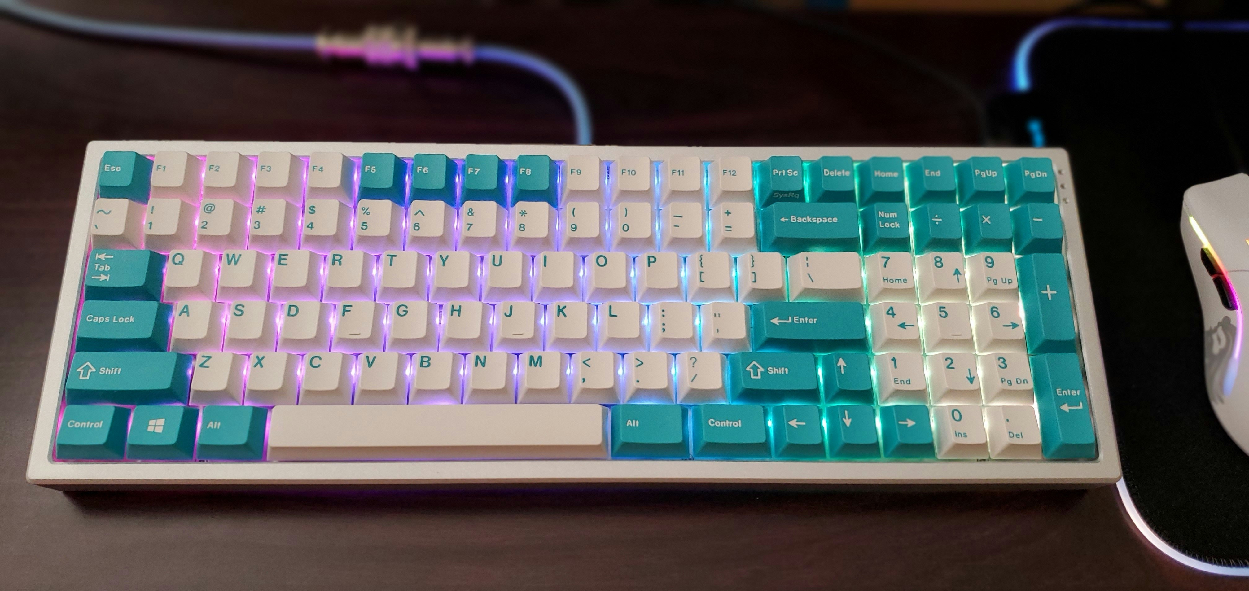 GMK Penumbra and Cyan Doubleshot ABS Keycap Set | Mechanical Keyboards ...