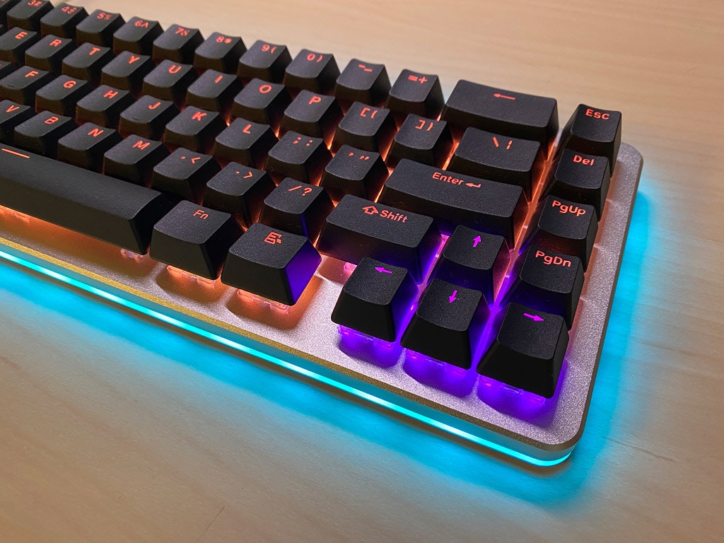 Silver with Black keycaps | Drop