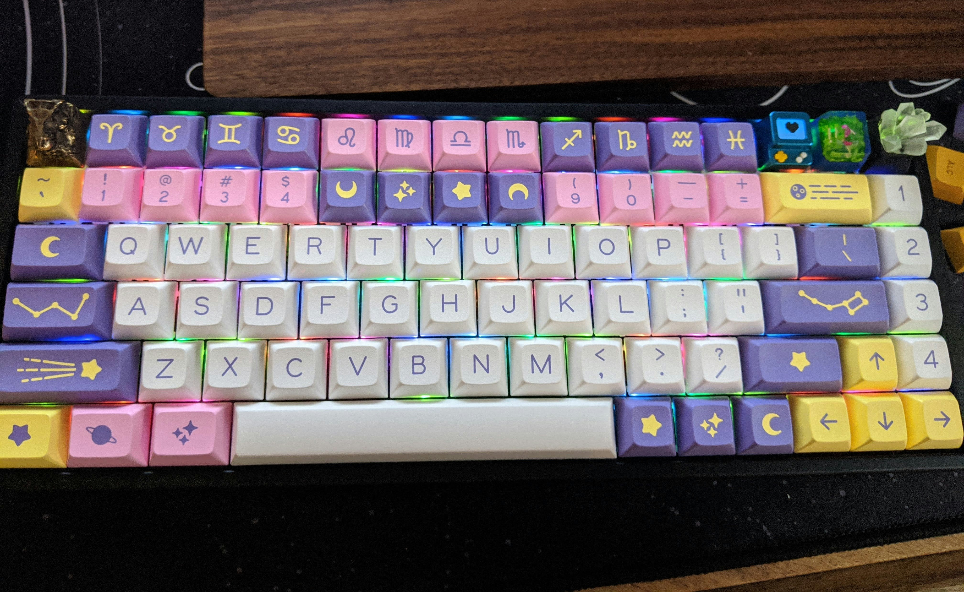 Drop DSA Astrolokeys Keycaps by sailorhg & cassidoo | Doubleshot ABS ...