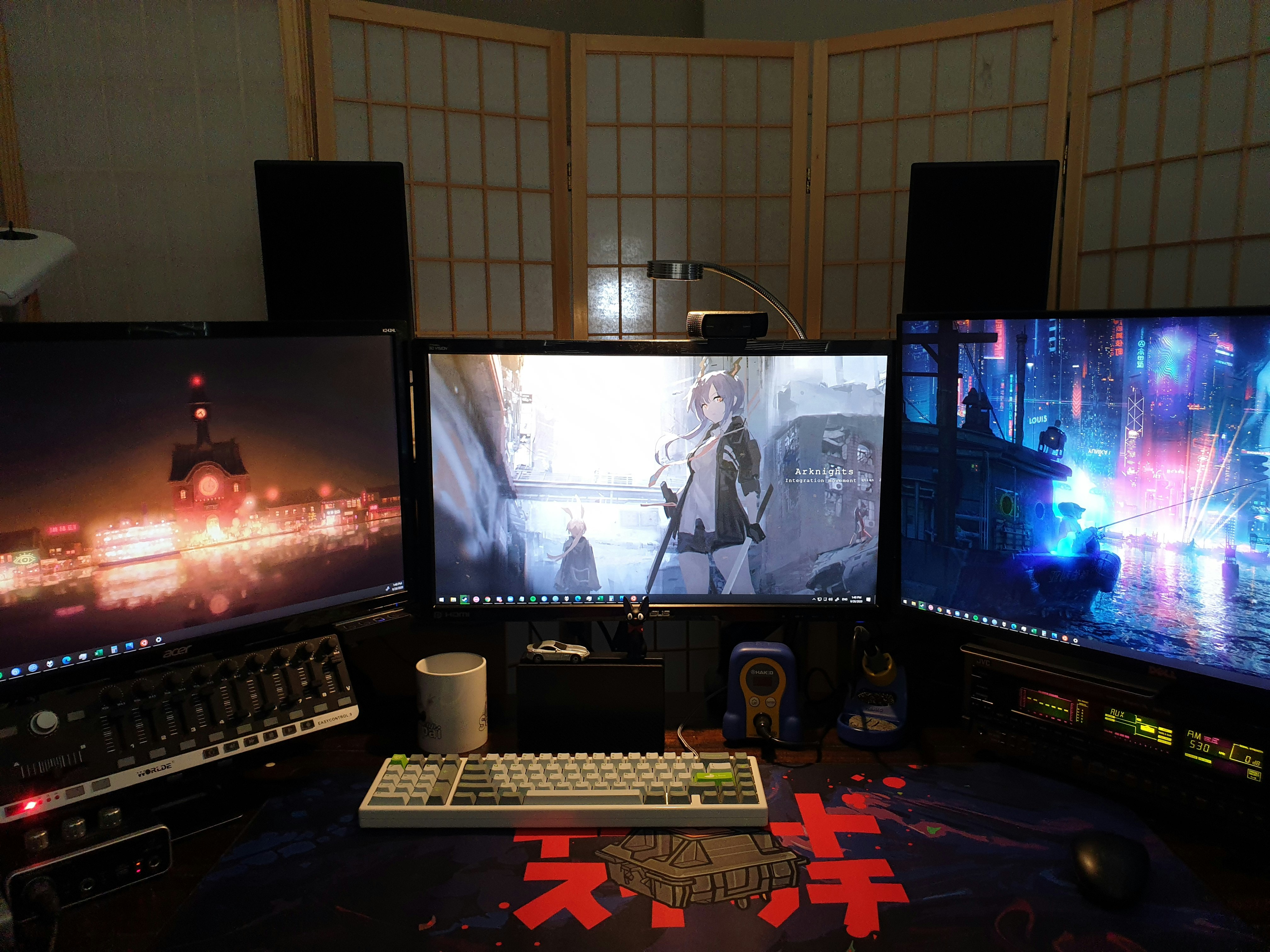 Powered through JVC RX-9V. | Drop