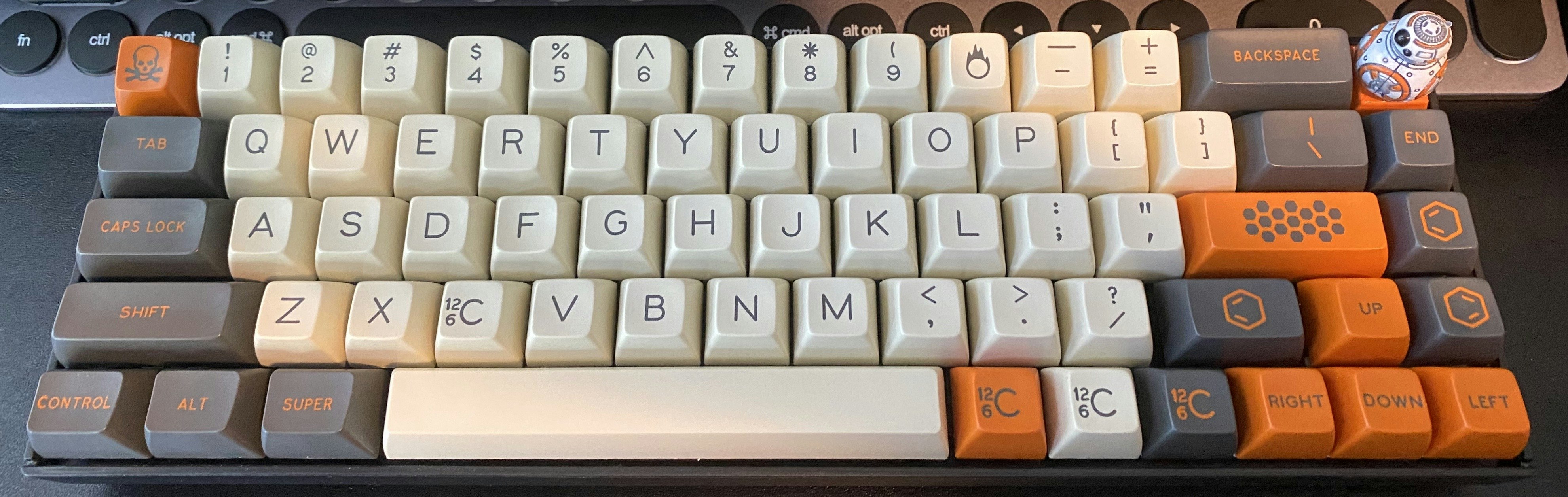 Drop + T0mb3ry SA Carbon Custom Keycap Set | SA Profile Keycaps