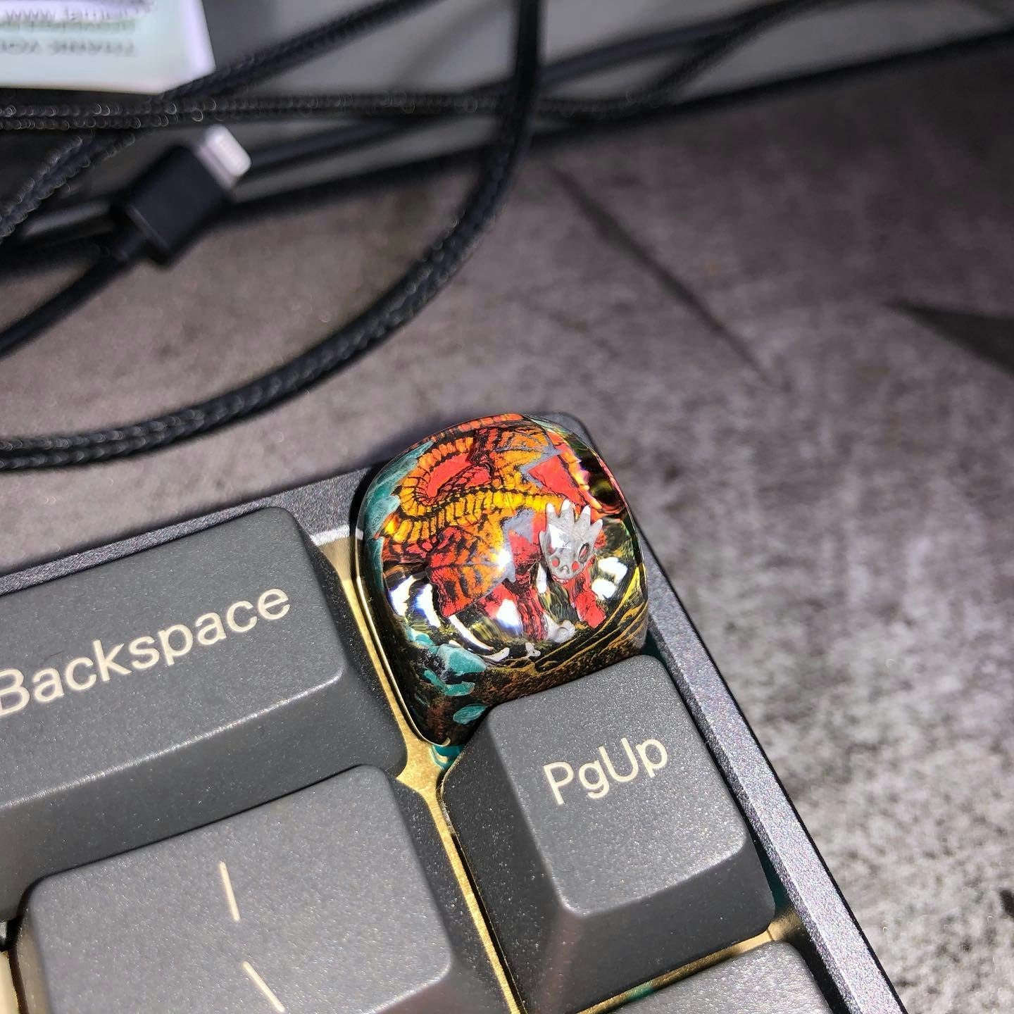 Dwarf Factory Gnarly Drakon Artisan Keycap | Mechanical Keyboards ...