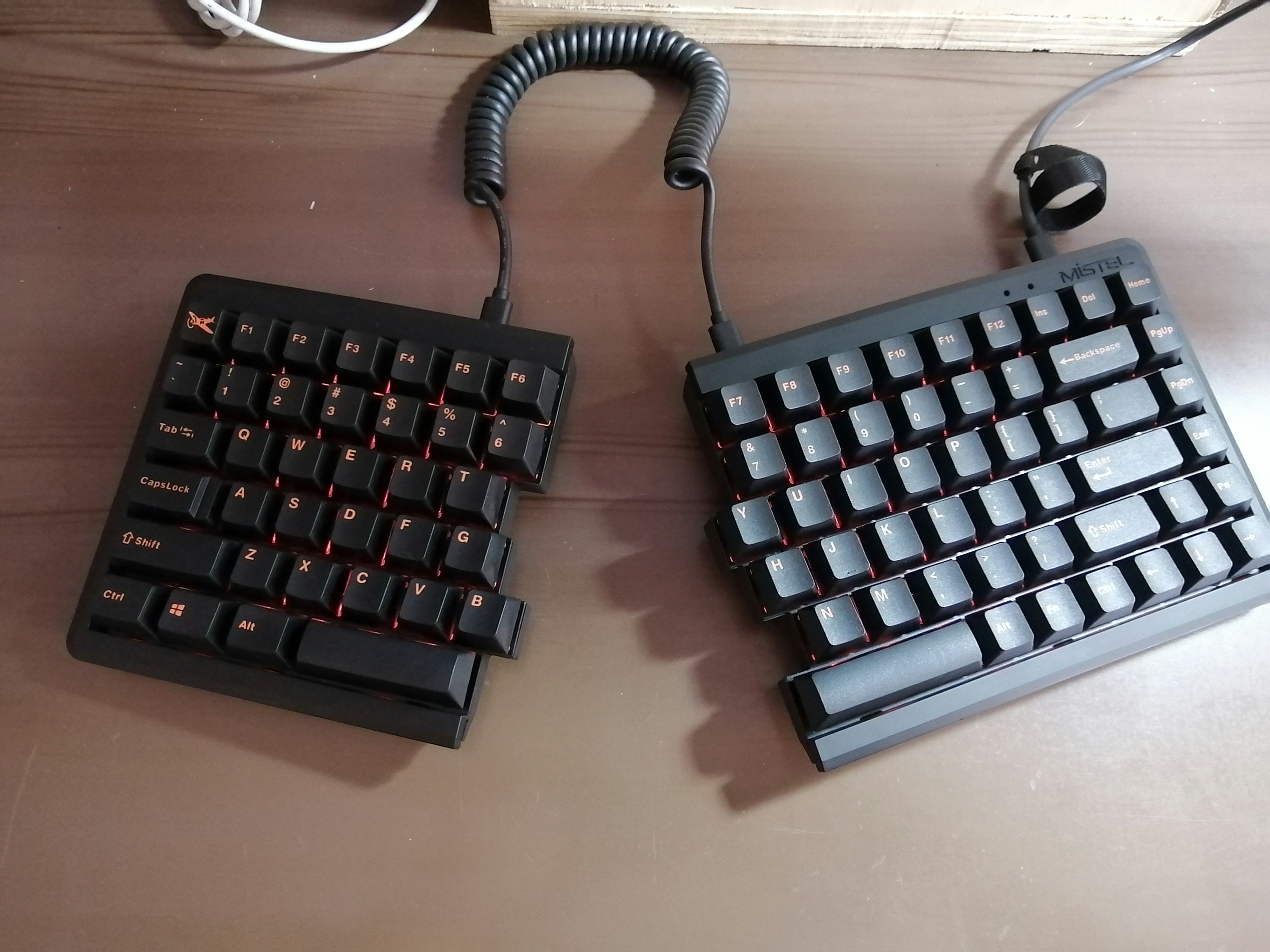 Mistel MD770 RGB Doubleshot PBT Split Keyboard | Mechanical Keyboards ...