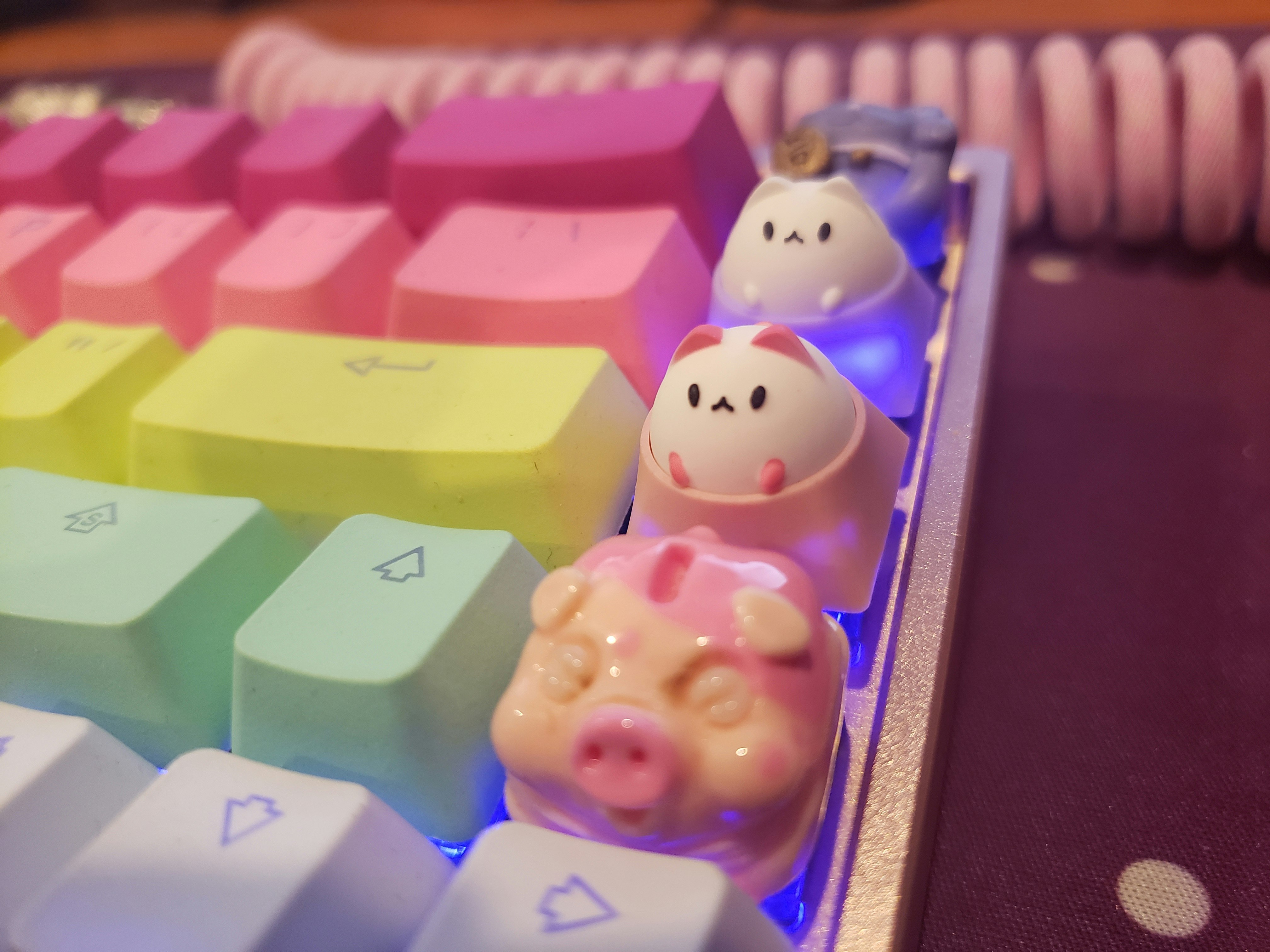 Hammer Bubble Cat Artisan Keycap | Mechanical Keyboards | Keycaps ...