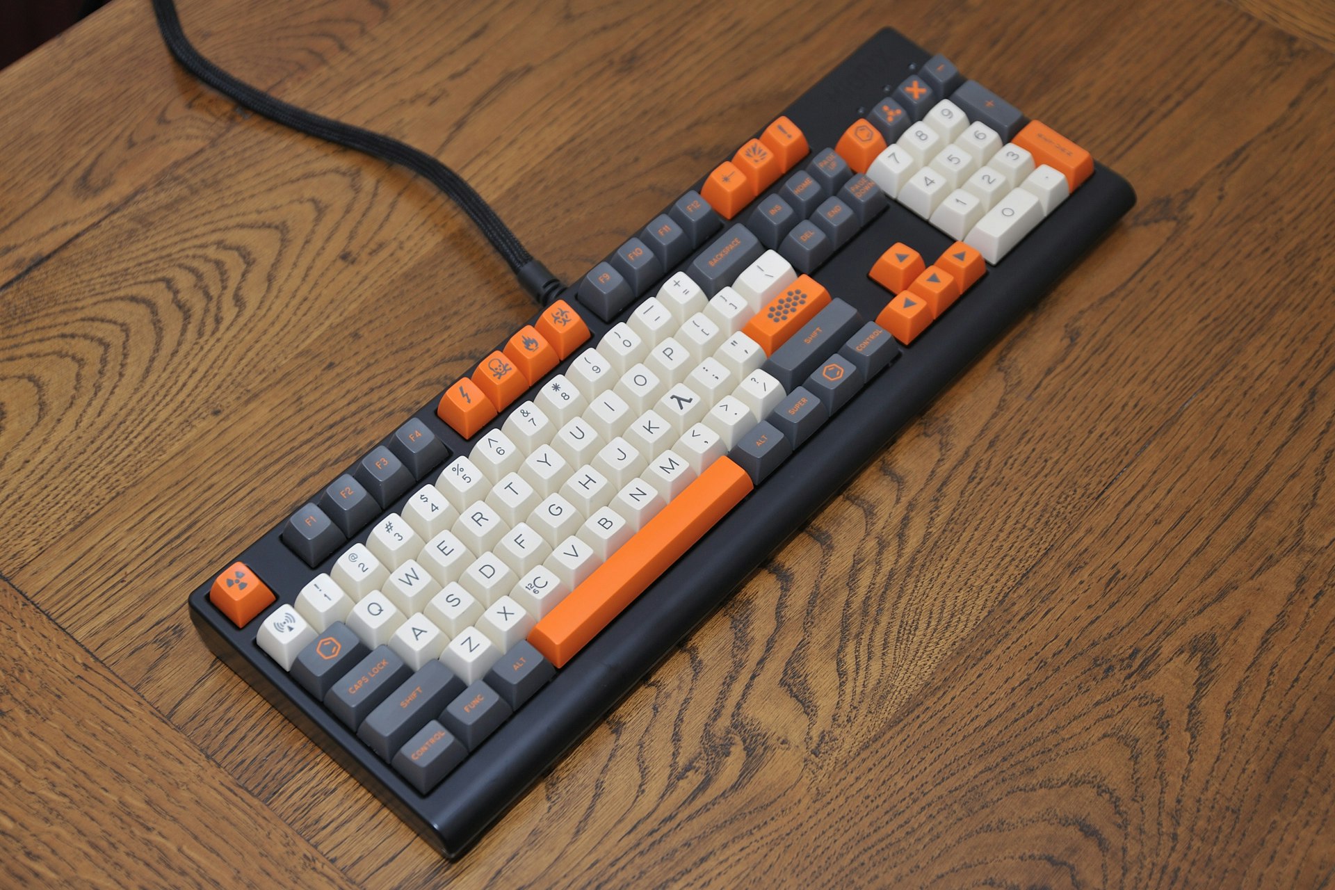 Drop + T0mb3ry SA Carbon Custom Keycap Set | SA Profile Keycaps