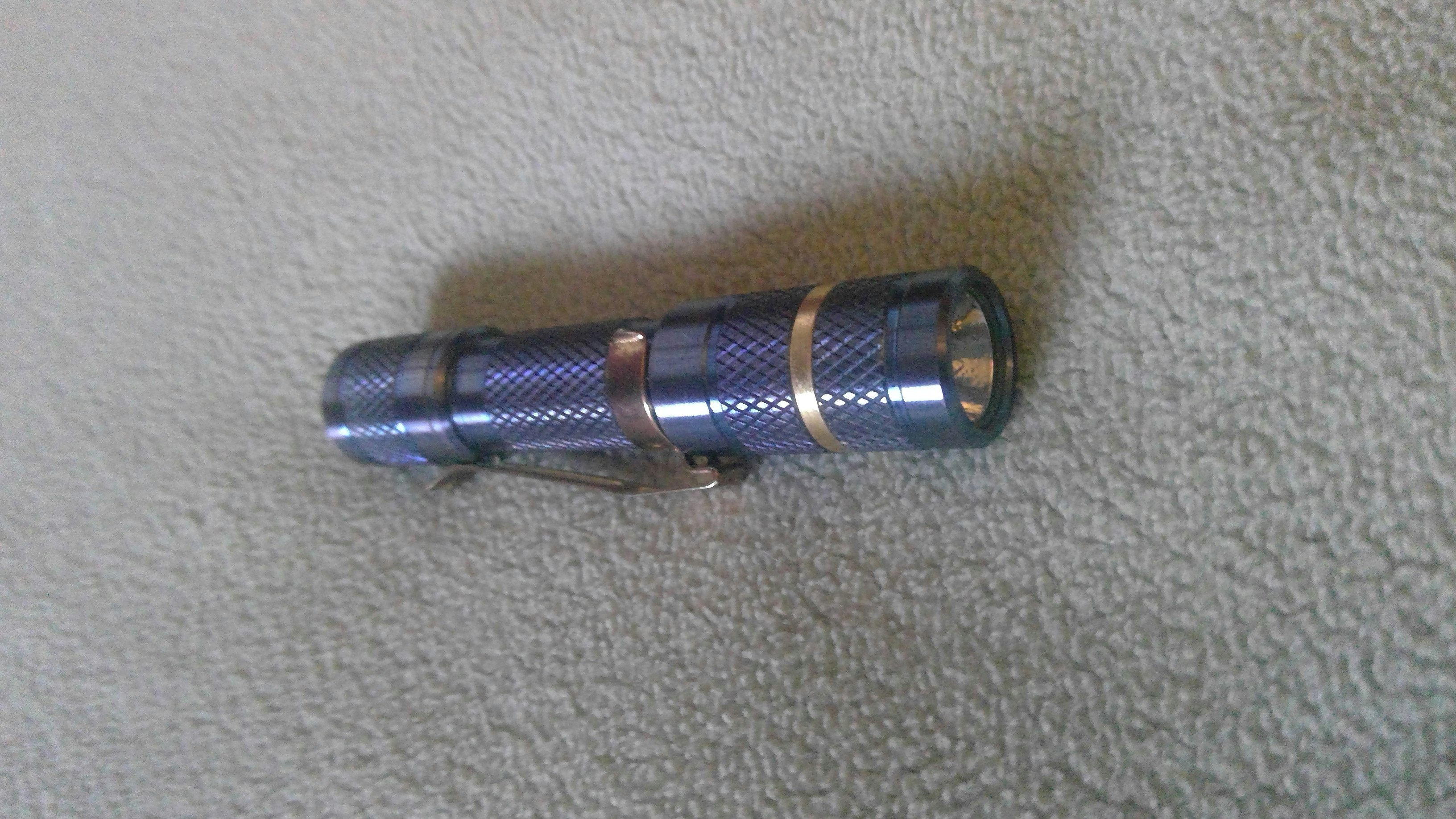 Drop Blue Titanium AAA Flashlight Photos | Flashlights | Pocket Flashlights