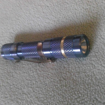 Drop Blue Titanium AAA Flashlight Photos | Drop