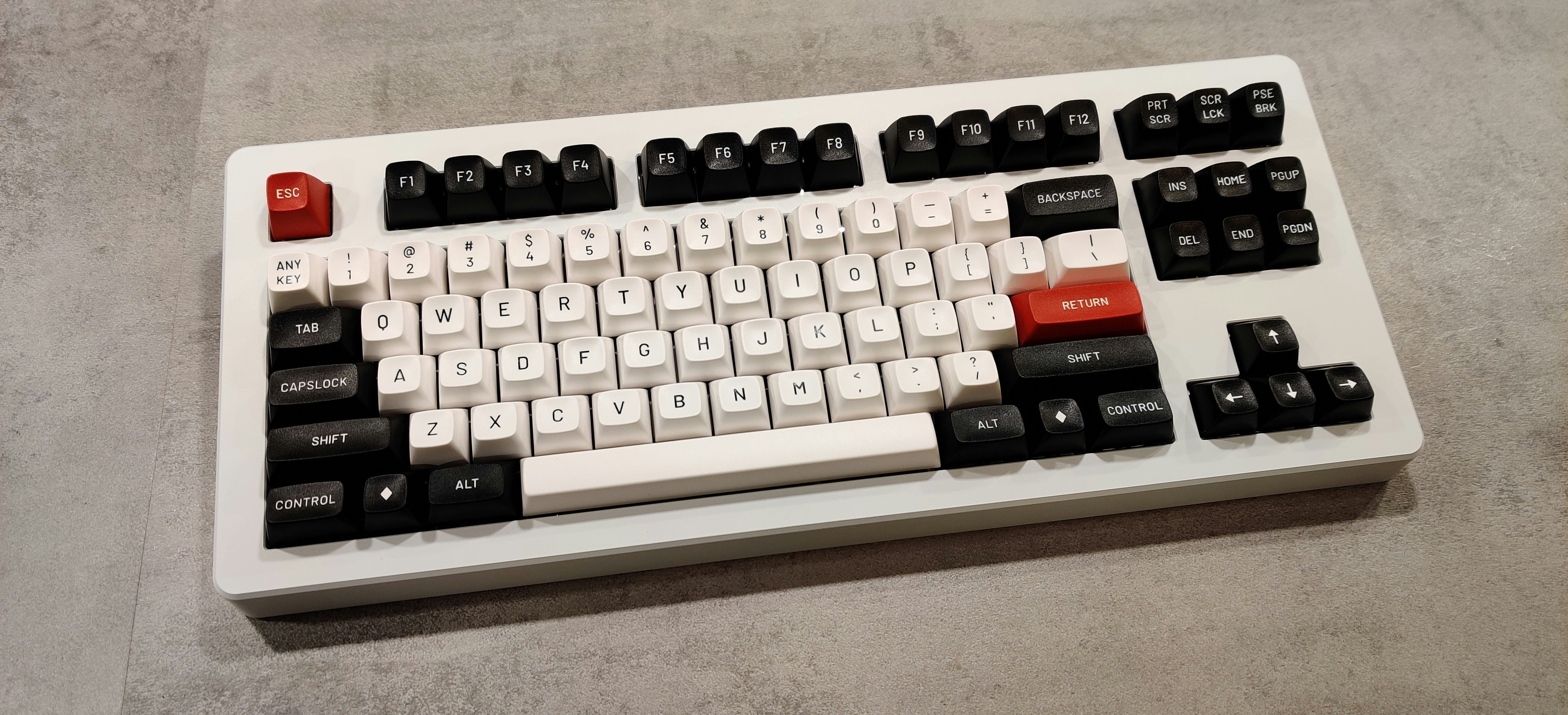 Drop MT3 Black-on-White Keycap Set | Doubleshot ABS | Drop