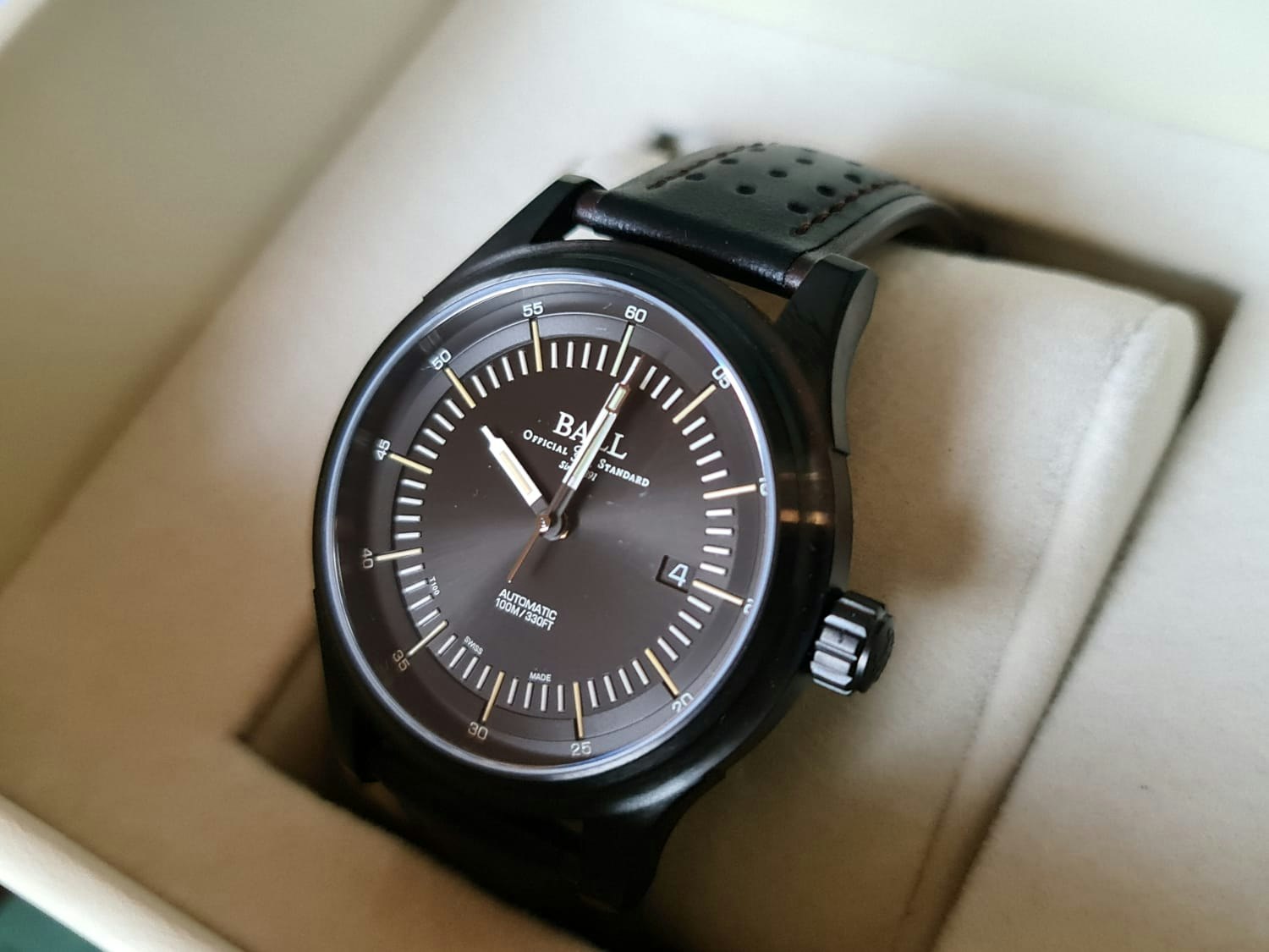 Drop + BALL Watch Co. Night Train DLC Automatic Watch | Price & Reviews ...