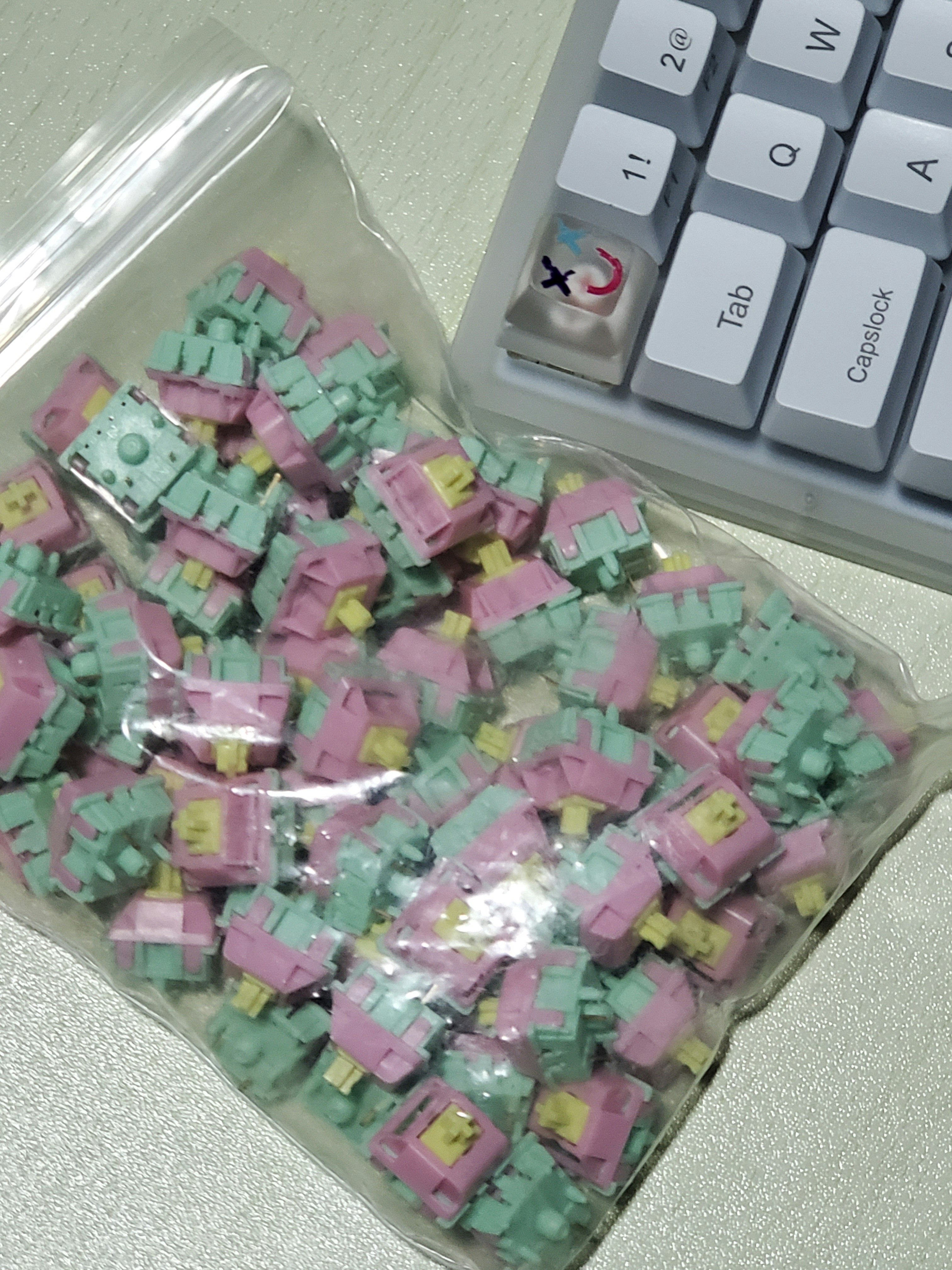 Keyfirst Cream Linear Custom Mechanical Switch | Mechanical Keyboards ...