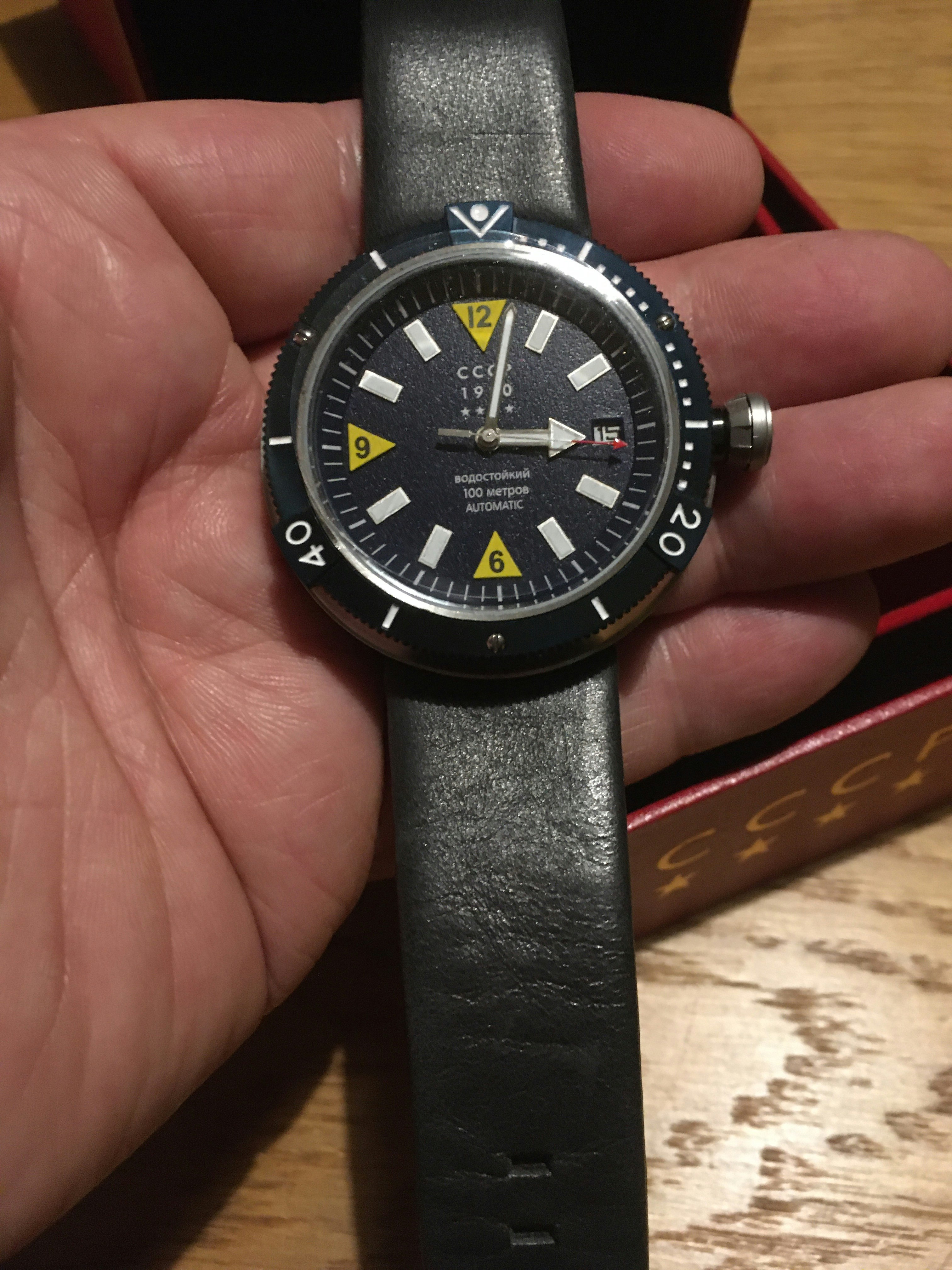 Beautiful Lugless Watch On Premium Leather Strap | Drop