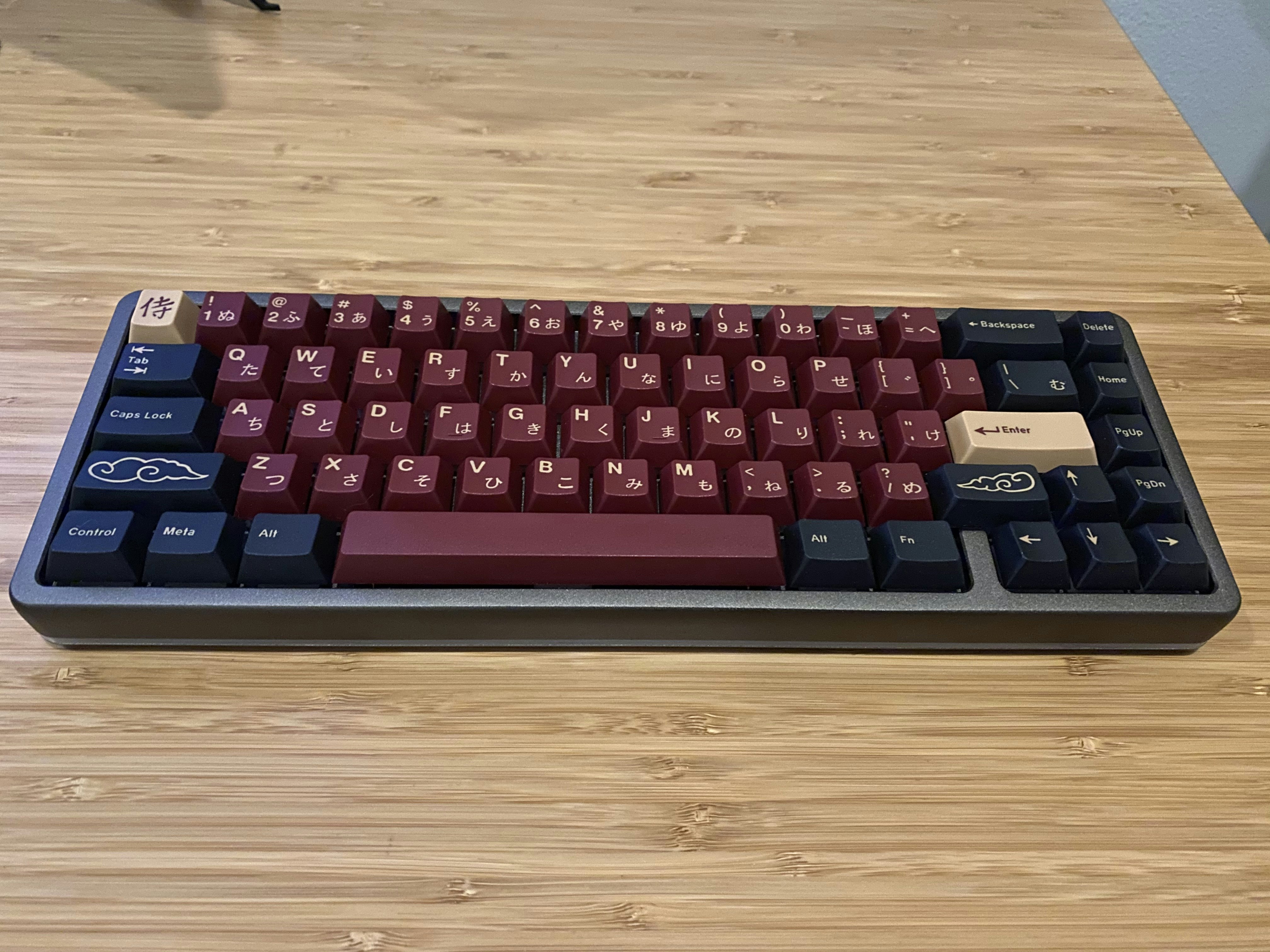 GMK Red Samurai on Alt space bronze. | Drop