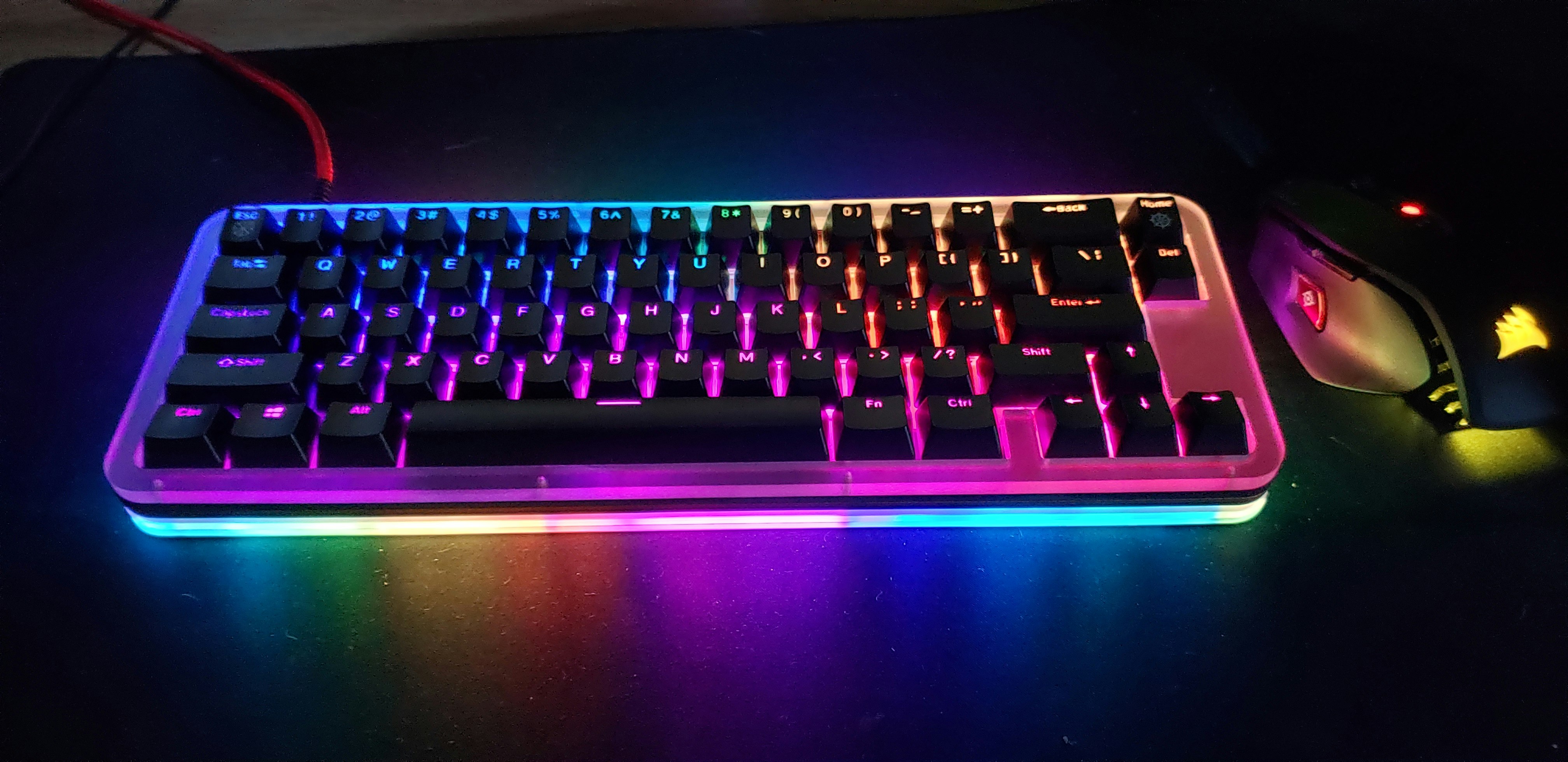 DNA65 RGB Stacked Acrylic Mechanical Keyboard | Price & Reviews | Drop