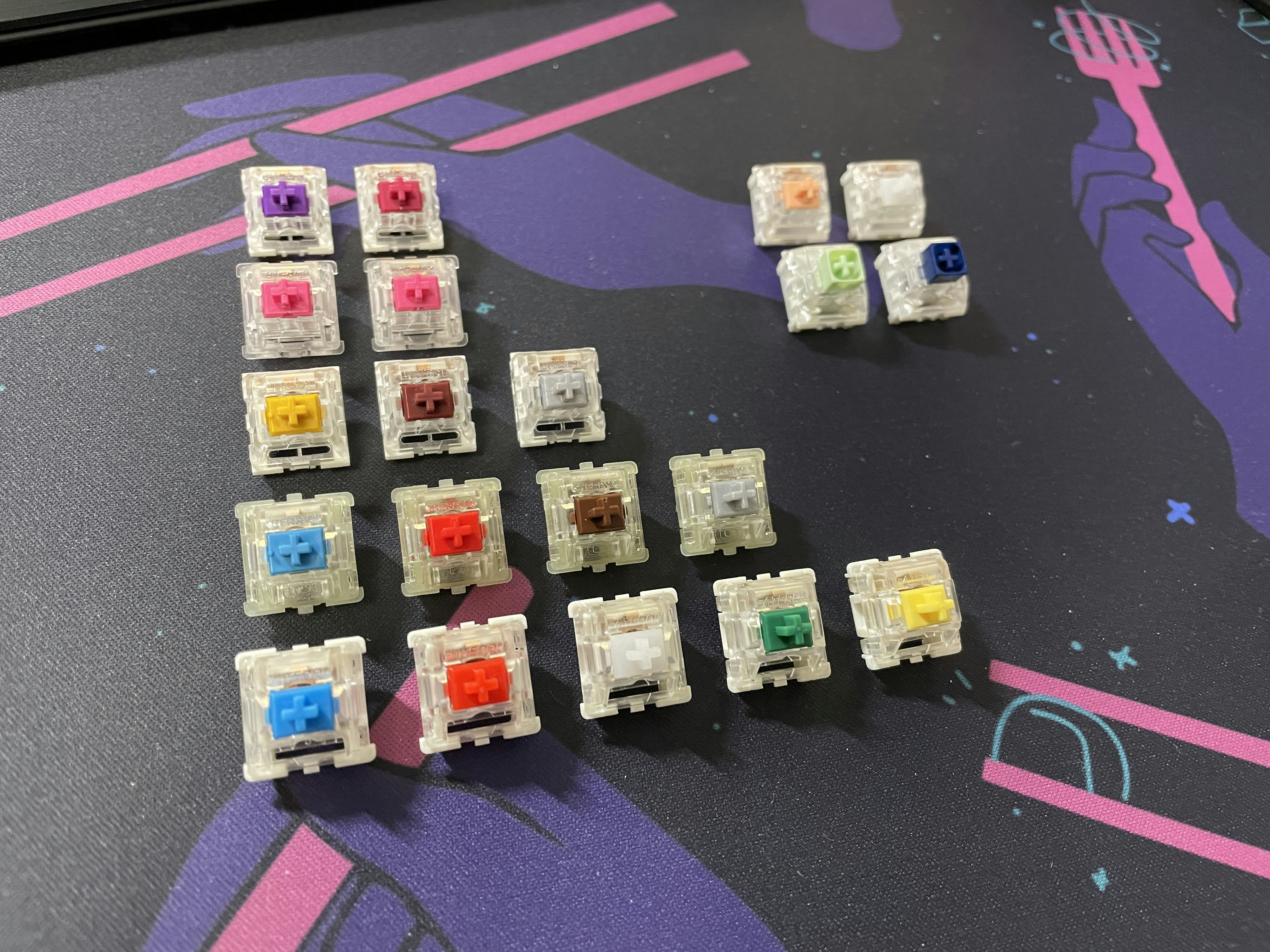 Assorted Mechanical MX Switches Sampler Pack | Mechanical Keyboards ...