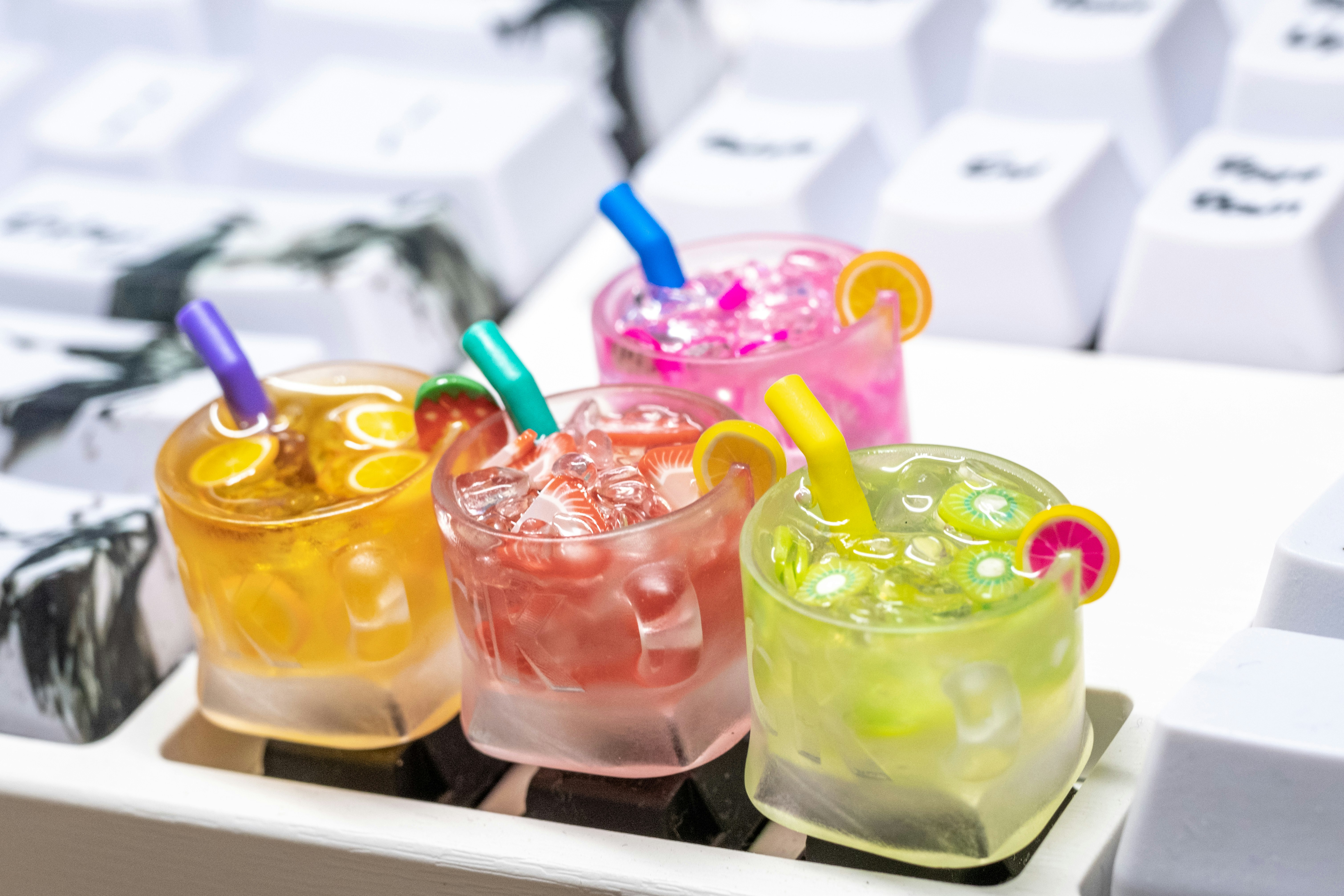 Cool Kit Studio Summer Drink Artisan Keycap | Mechanical Keyboards ...