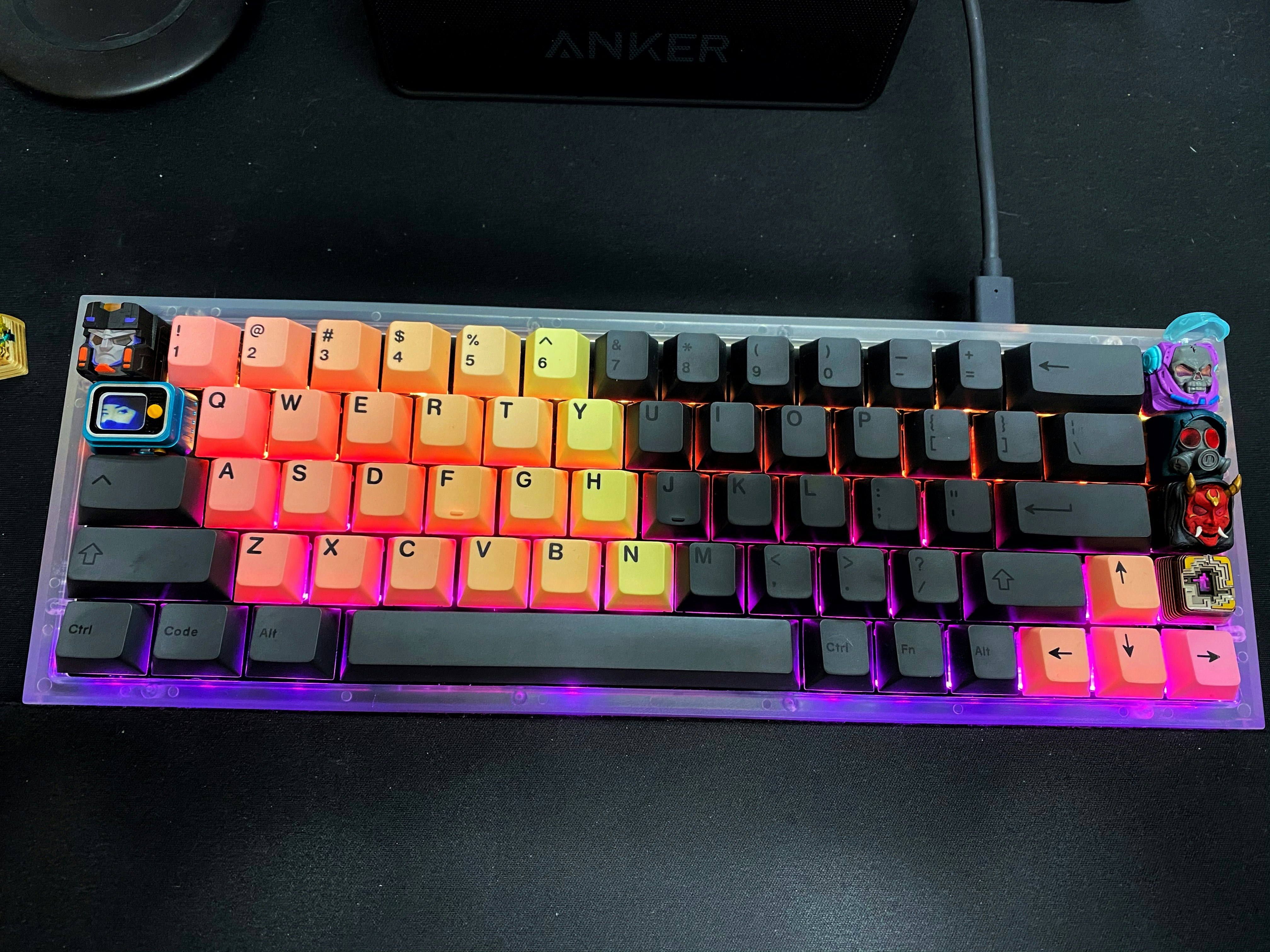 Artifact Bloom Series Keycap Set: Rainbow | Cherry Profile Keycaps | Drop