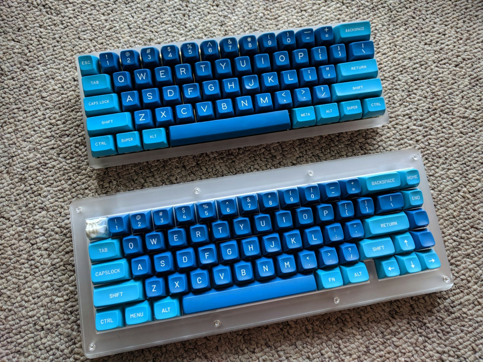 sa dasher on acrylic tofu vs mt3 dasher on custom acrylic alt | Drop