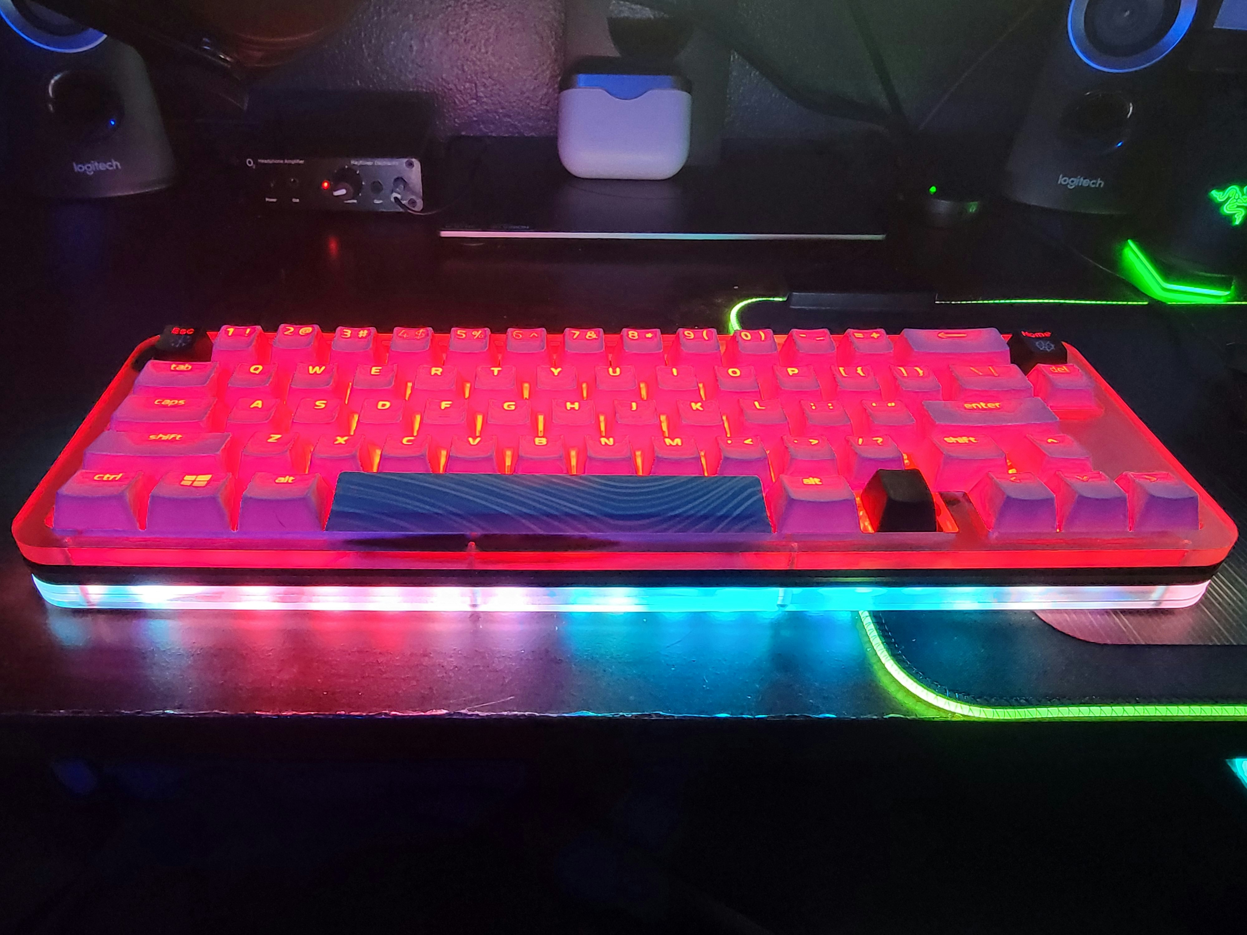 DNA65 RGB Stacked Acrylic Mechanical Keyboard | Mechanical Keyboards ...