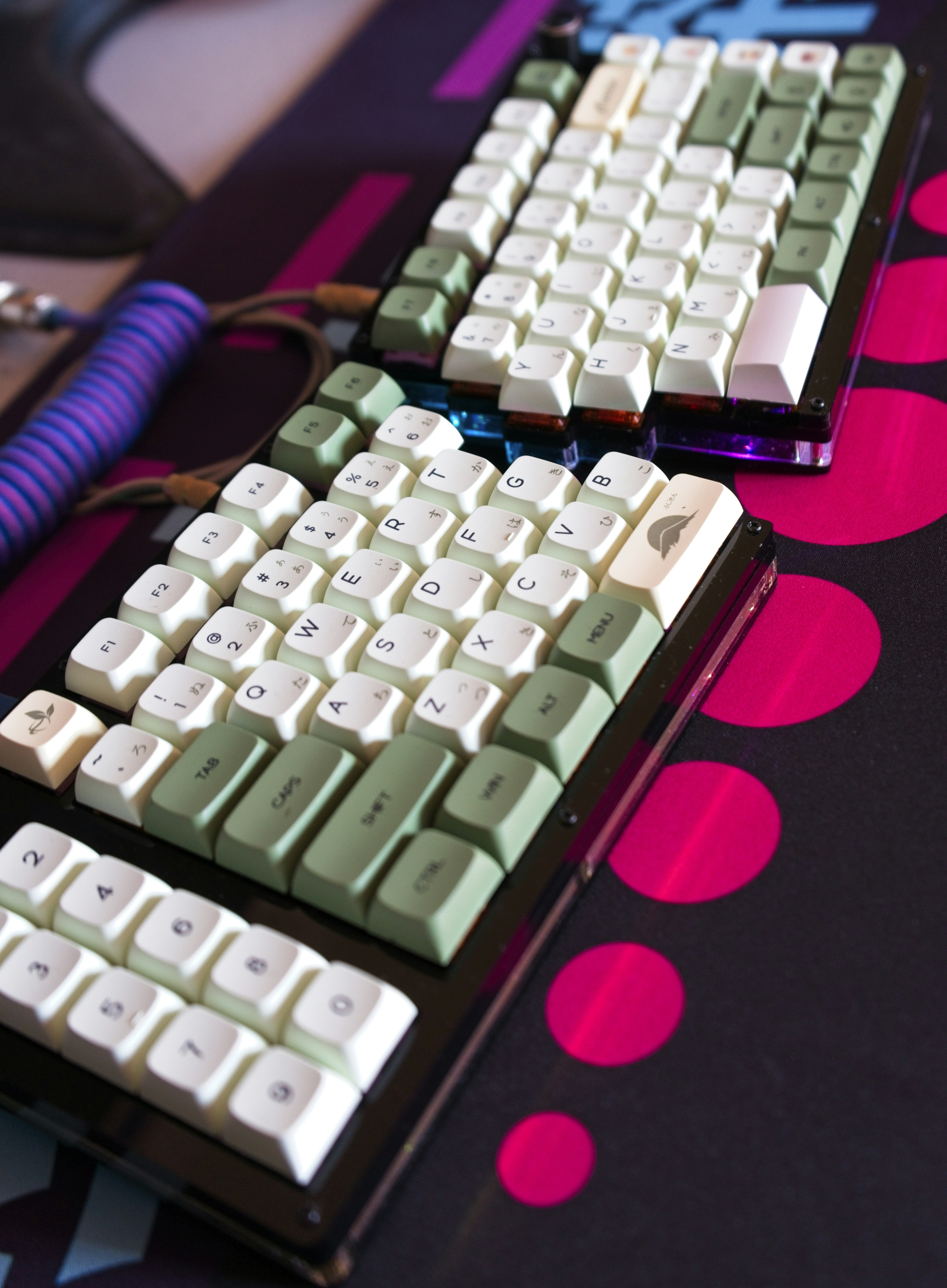 GKs XDA V2 Dye-Subbed PBT Matcha Keycap Set | XDA Profile Keycaps | Drop