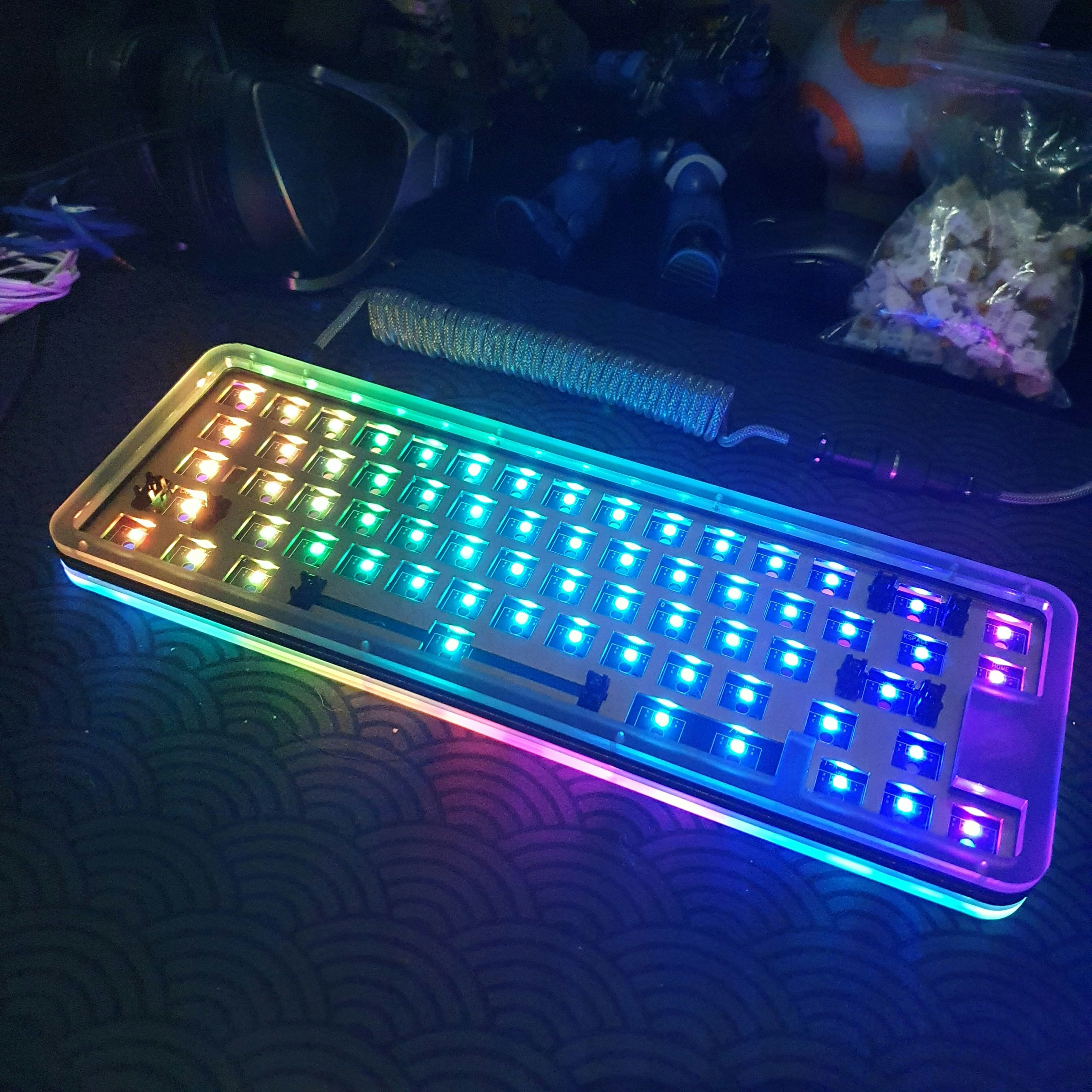 DNA65 RGB Stacked Acrylic Mechanical Keyboard | Mechanical Keyboards ...