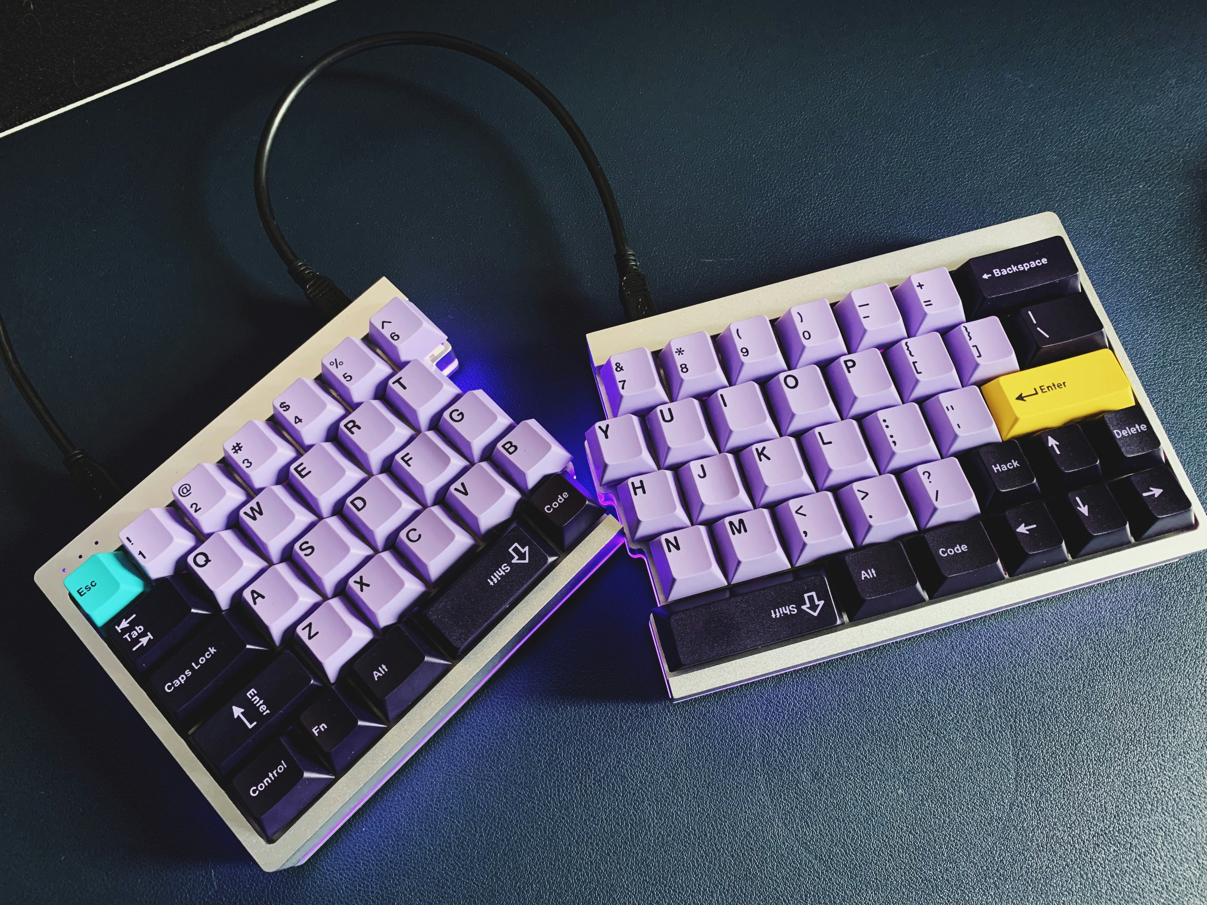 YMDK Split 64 Hot-Swappable Mechanical Keyboard Kit | Mechanical Keyboards | Custom Layout ...