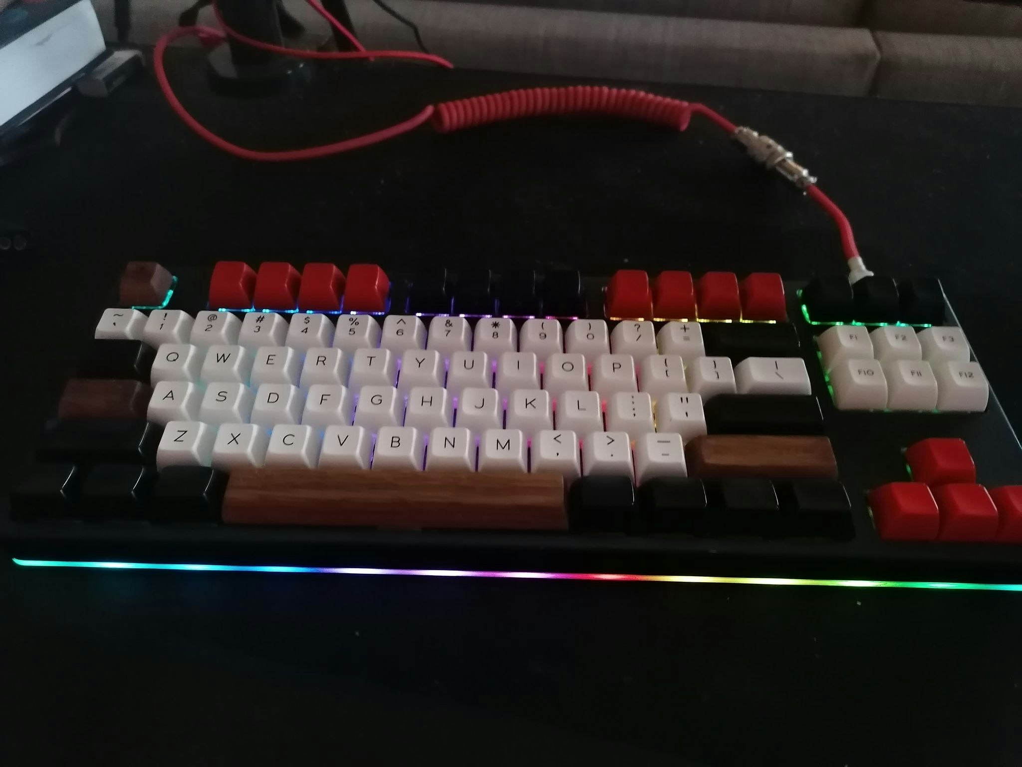 Custom keycaps and aviator cable | Drop