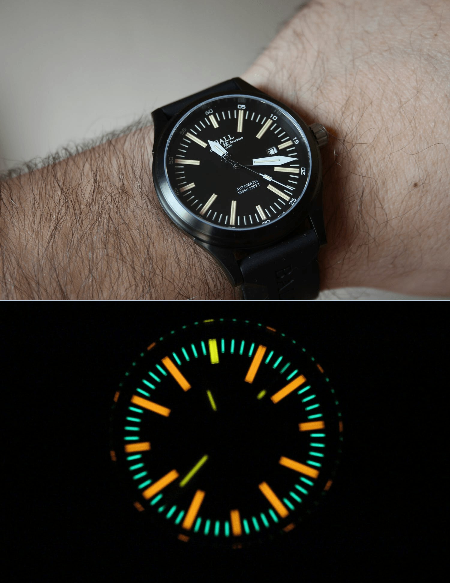 Drop + BALL Watch Co. Night Train DLC Automatic Watch | More Community ...