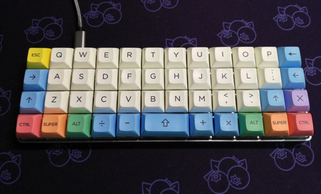 Planck with DSA Chalk Keycaps | Drop